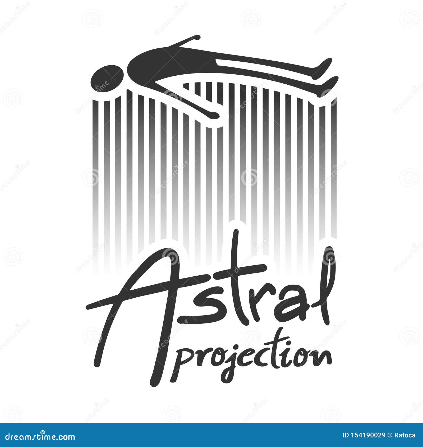 Astral Projection Illustration Stock Vector - Illustration of dreamer ...