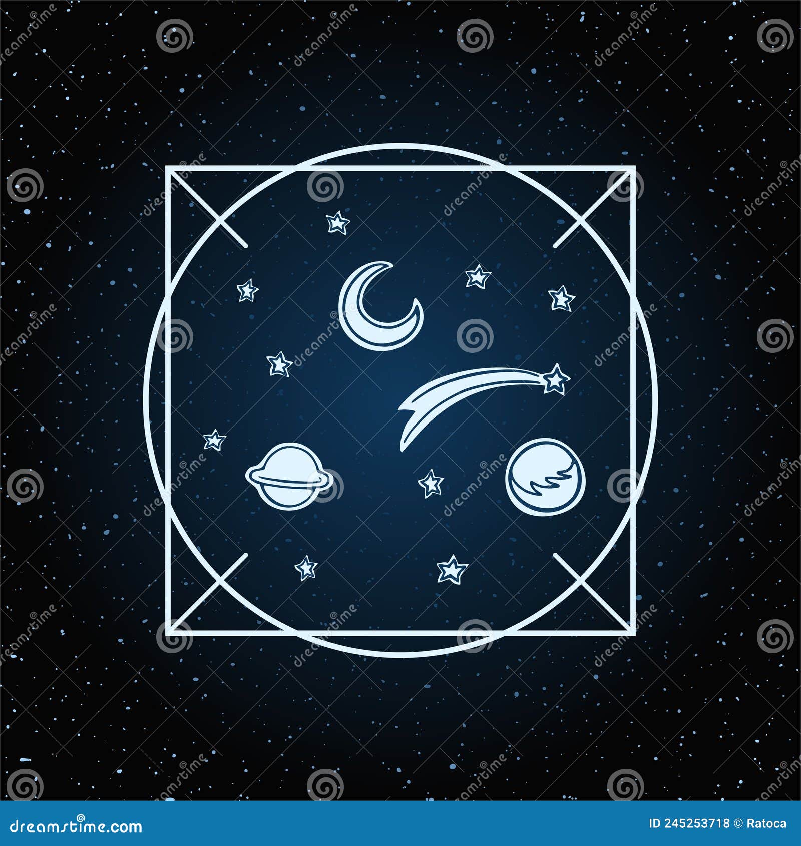 Creative Design of Astronomy Illustration Stock Vector - Illustration ...