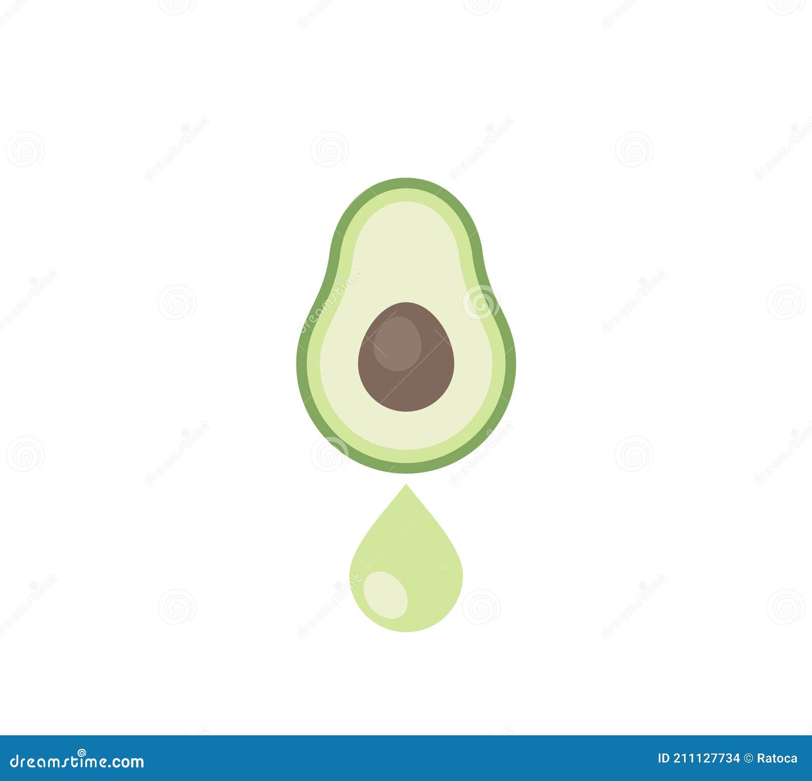 Creative Design of Avocado Fruit Symbol Stock Vector - Illustration of ...