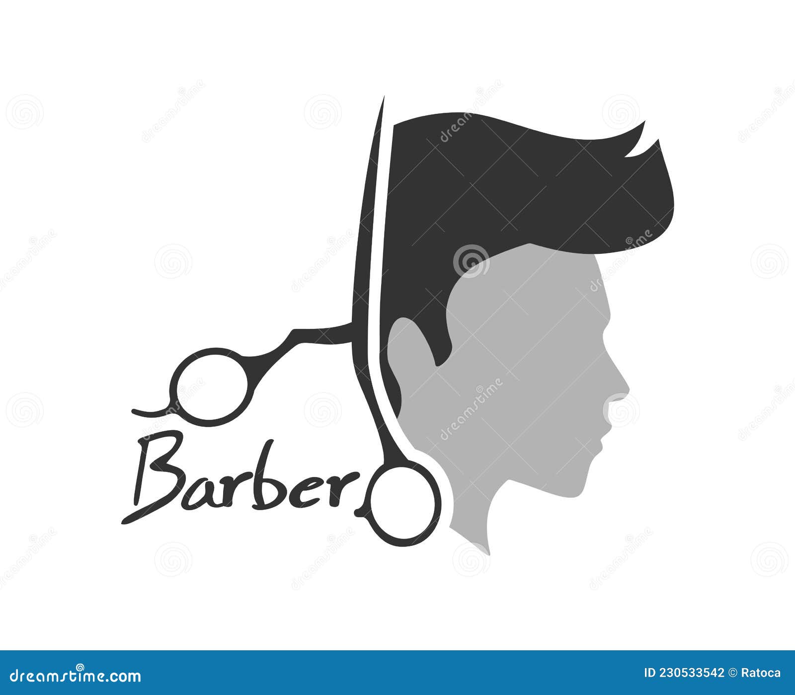 Creative Design of Barber Symbol Stock Vector - Illustration of graphic ...