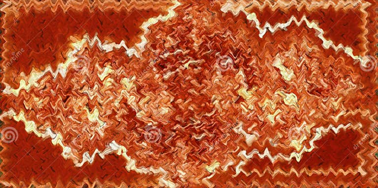 Creative Design Based upon Orange Coloured Fractal and Wavy Distorted ...