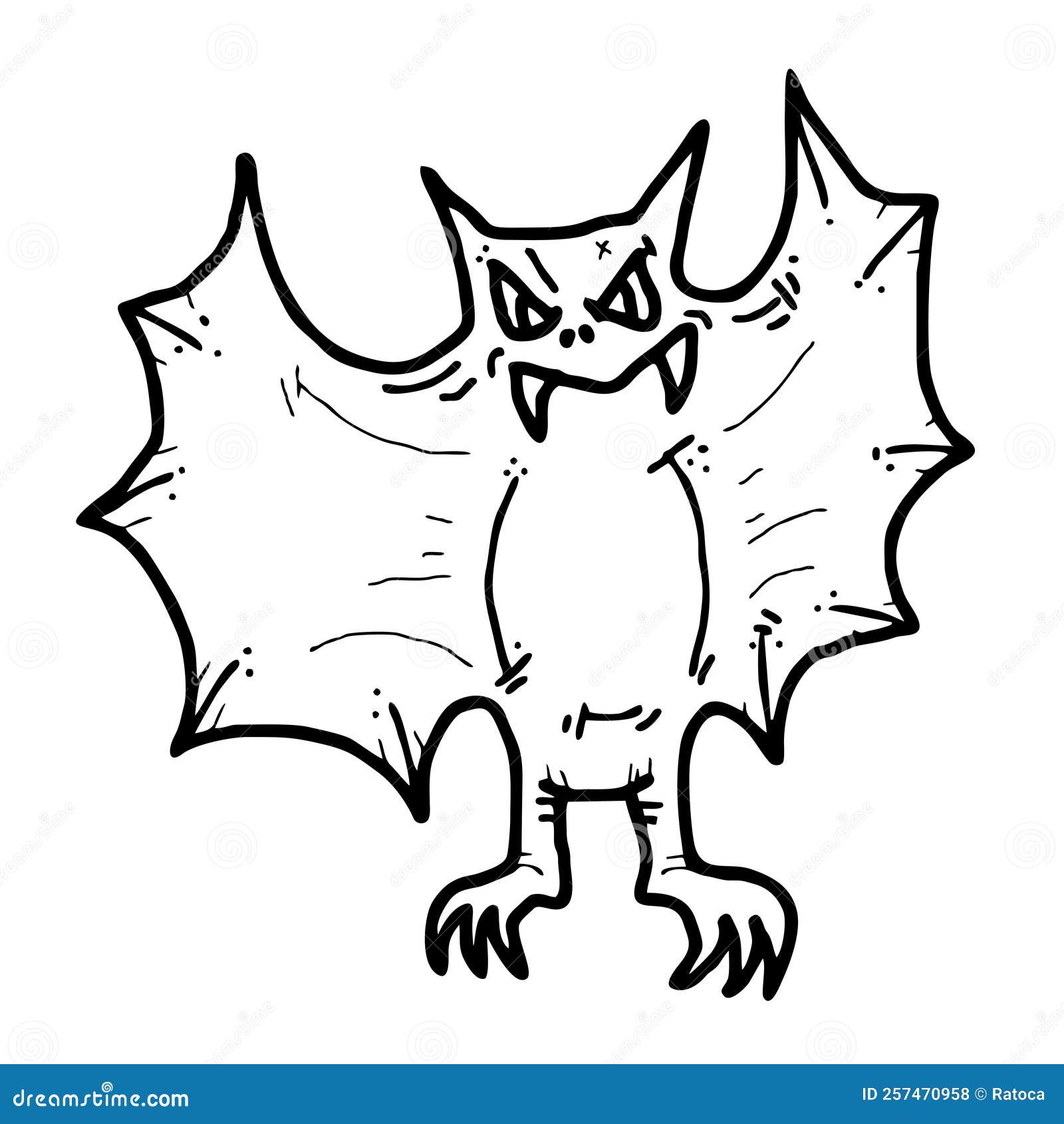 Imprimir stock vector. Illustration of halloween, attack - 257470958