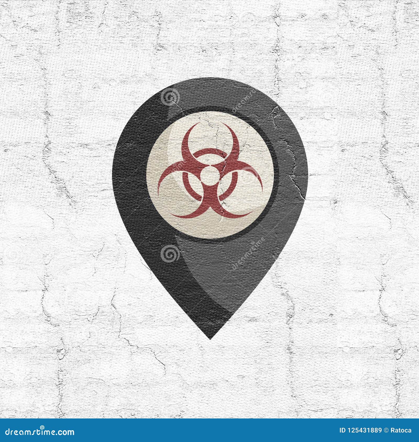 Biohazard zone stock illustration. Illustration of biohazard - 125431889