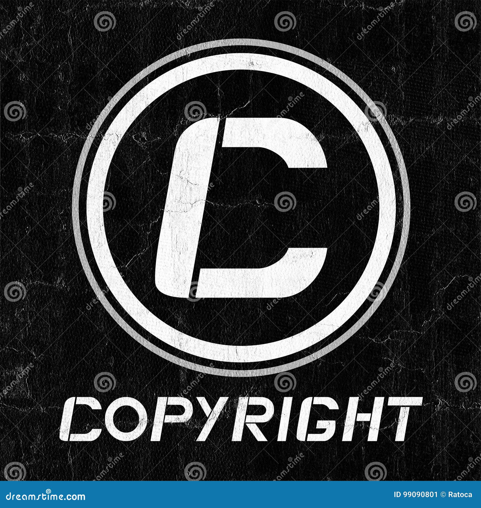 Black copyright icon stock illustration. Illustration of trade - 99090801