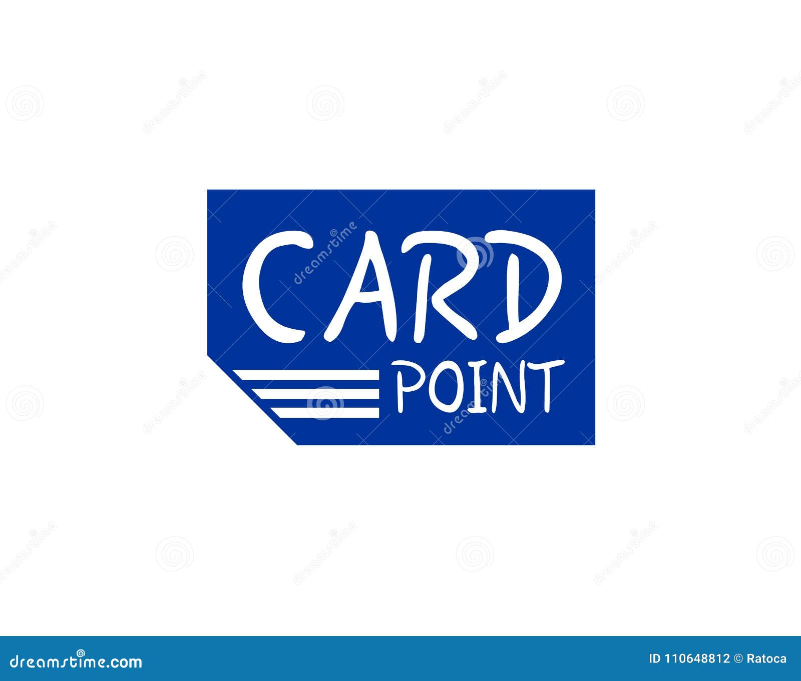 Blue card icon stock vector. Illustration of imaginative - 110648812
