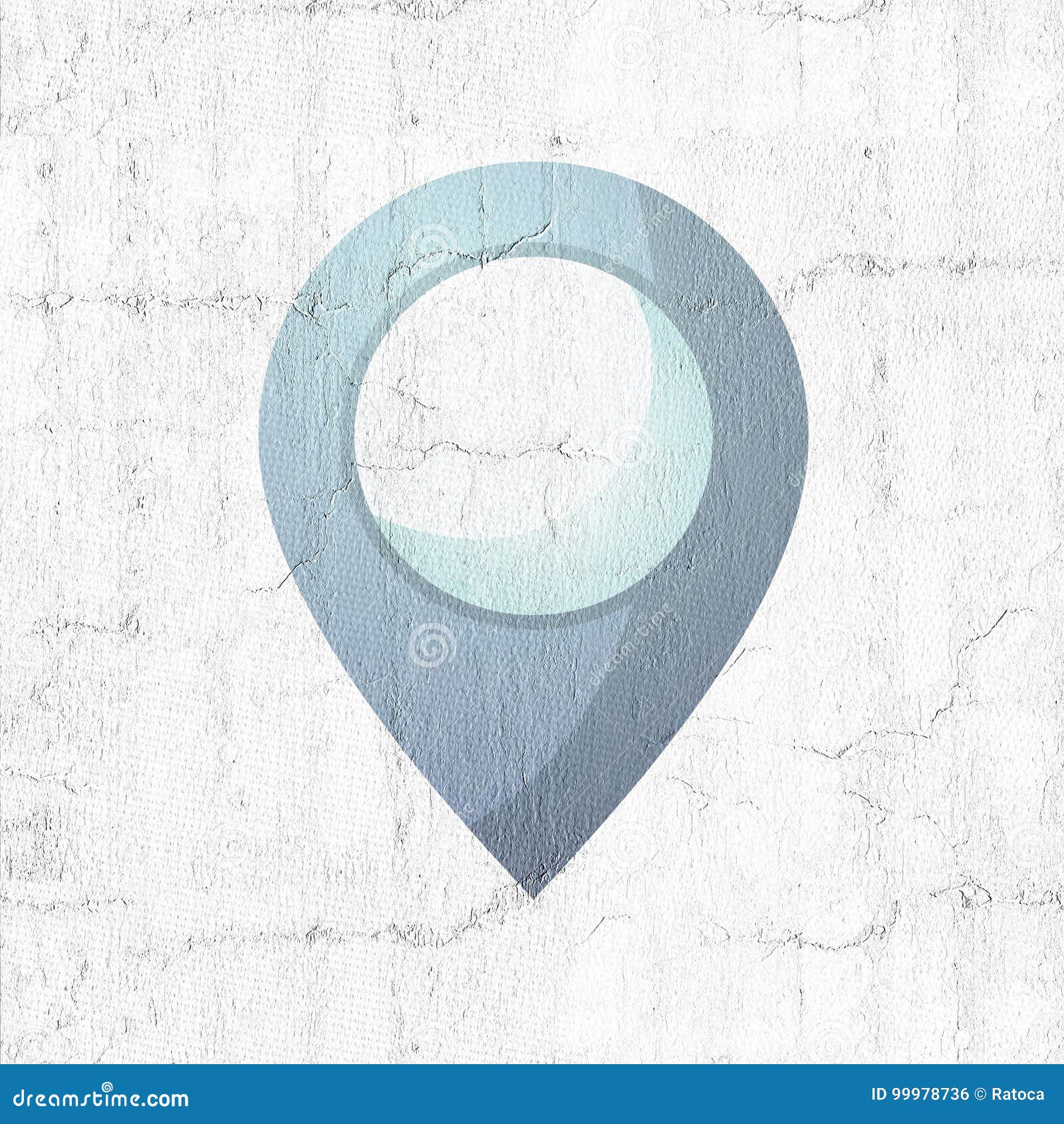 Blue location point stock illustration. Illustration of marker - 99978736