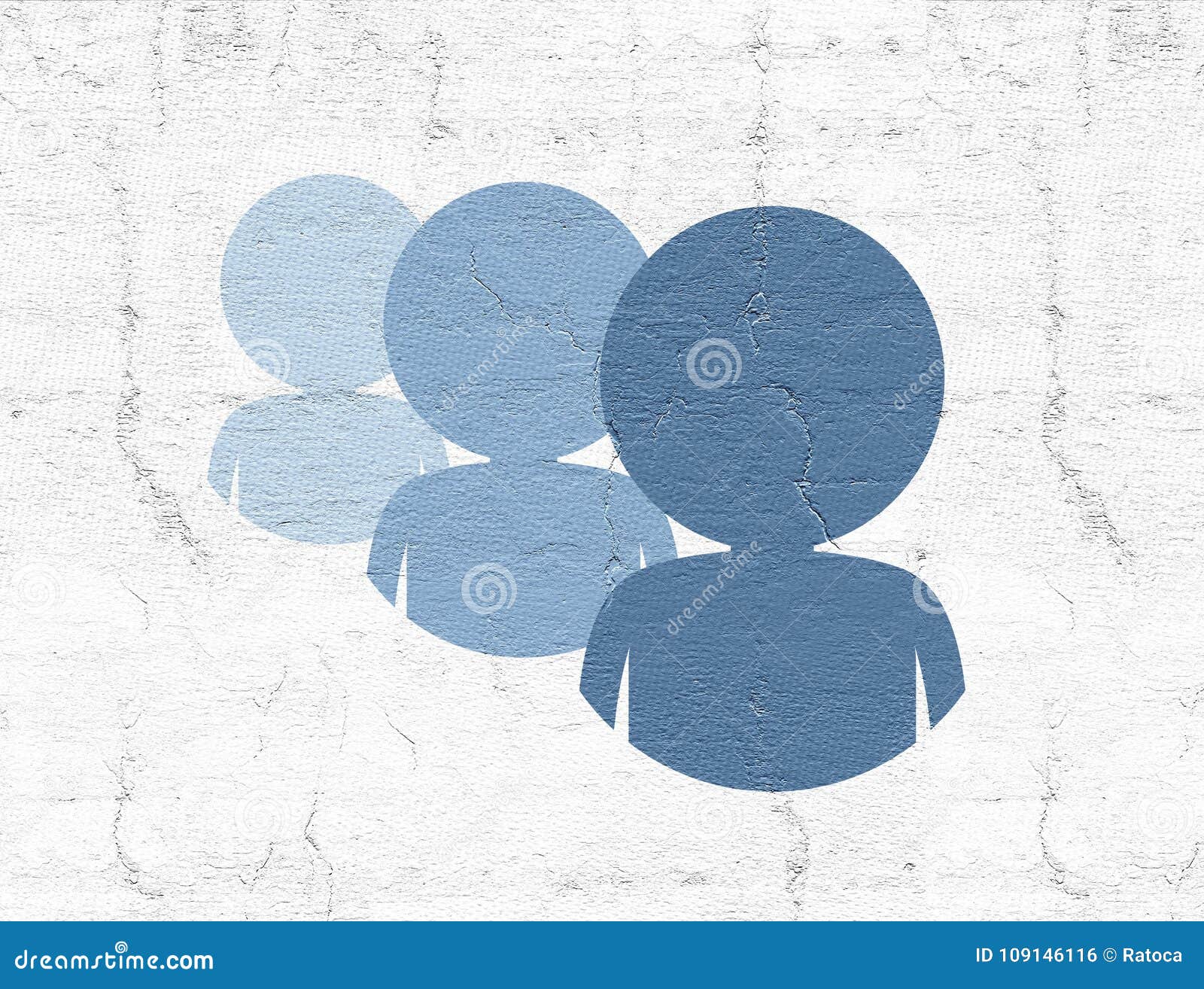 Blue people icon stock illustration. Illustration of group - 109146116