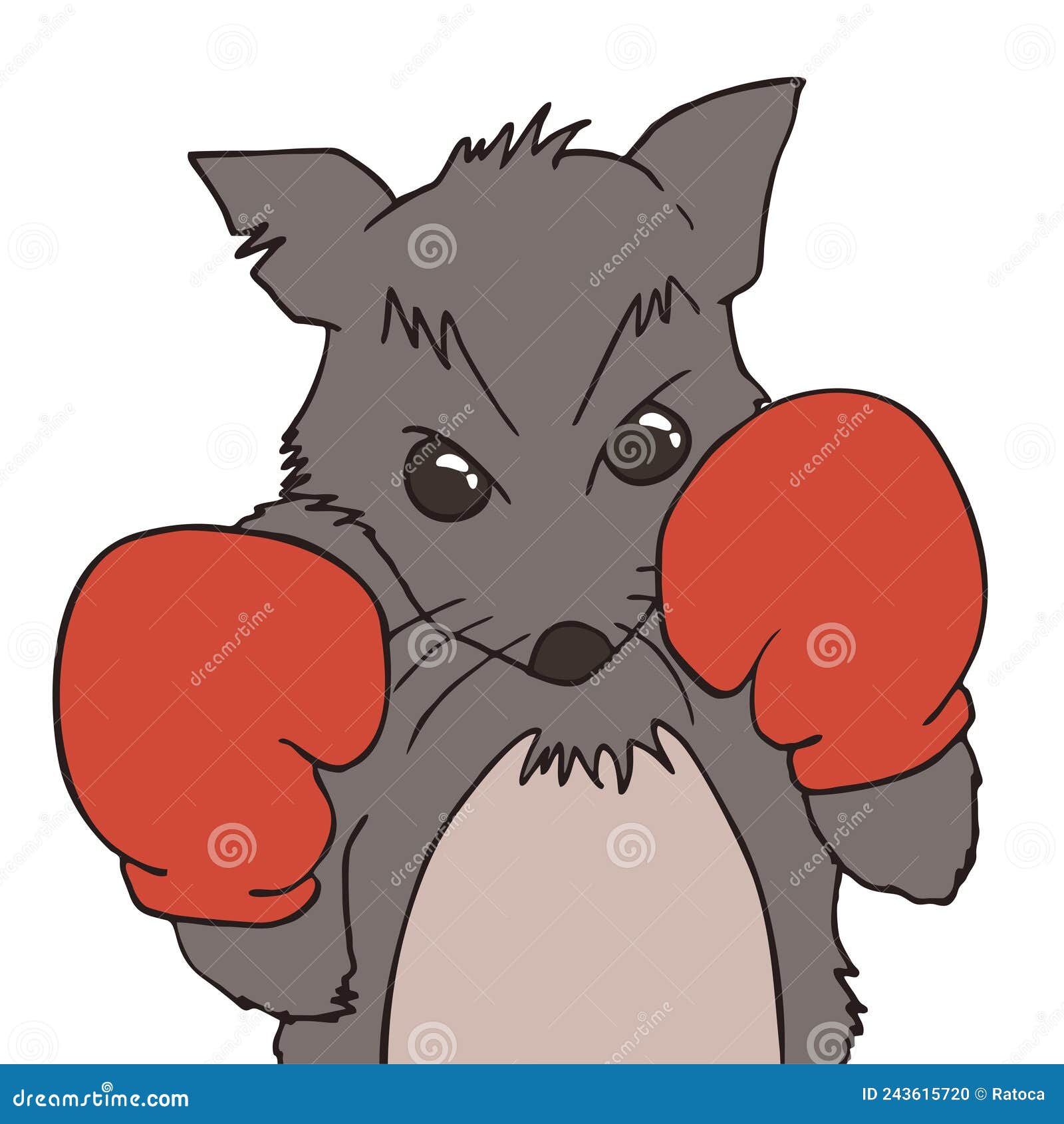 Creative Design of Boxing Rat Stock Vector - Illustration of knockout ...