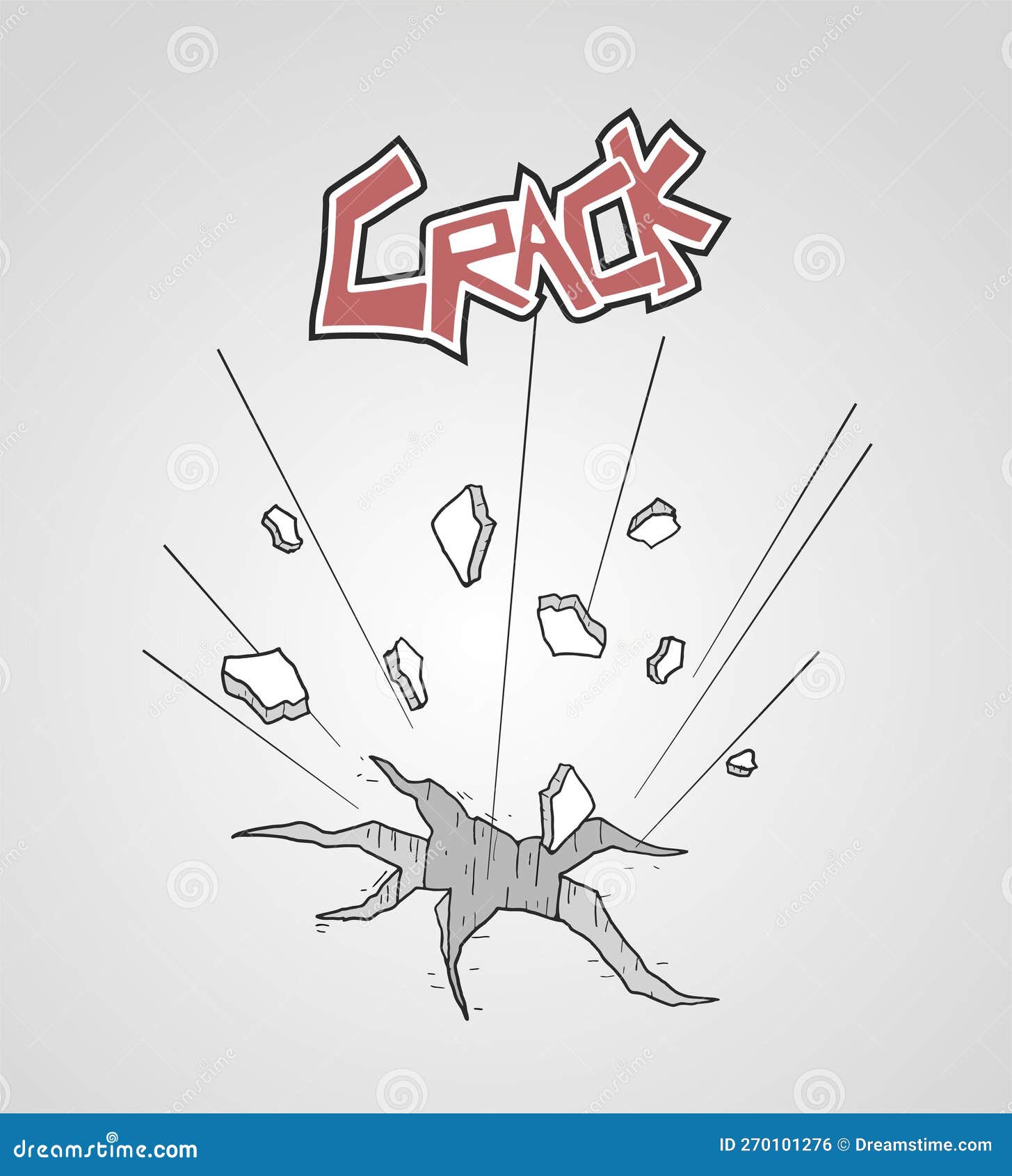 Broken Ground Illustraiton Vector Illustration | CartoonDealer.com ...