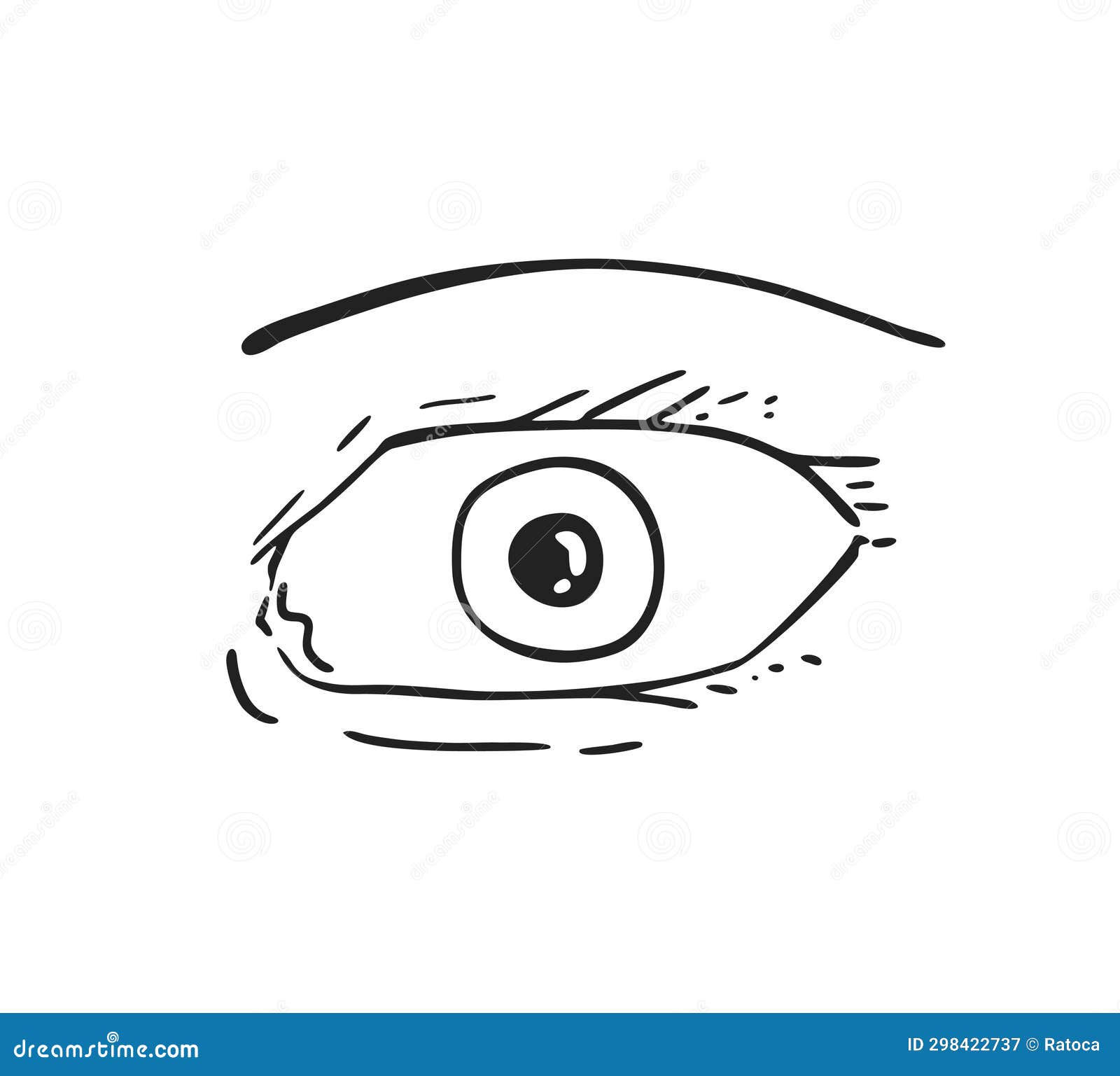Creative Design of Cartoon Eye Stock Vector - Illustration of vision ...