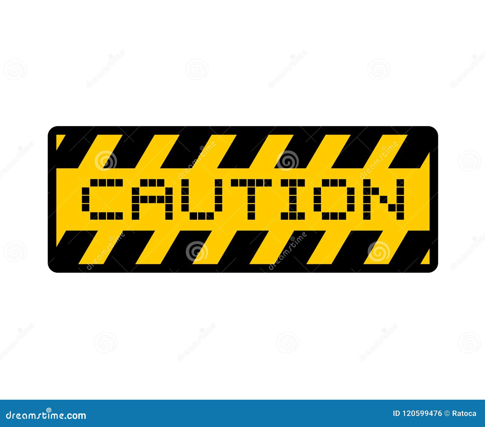 Caution advise design stock vector. Illustration of attention - 120599476