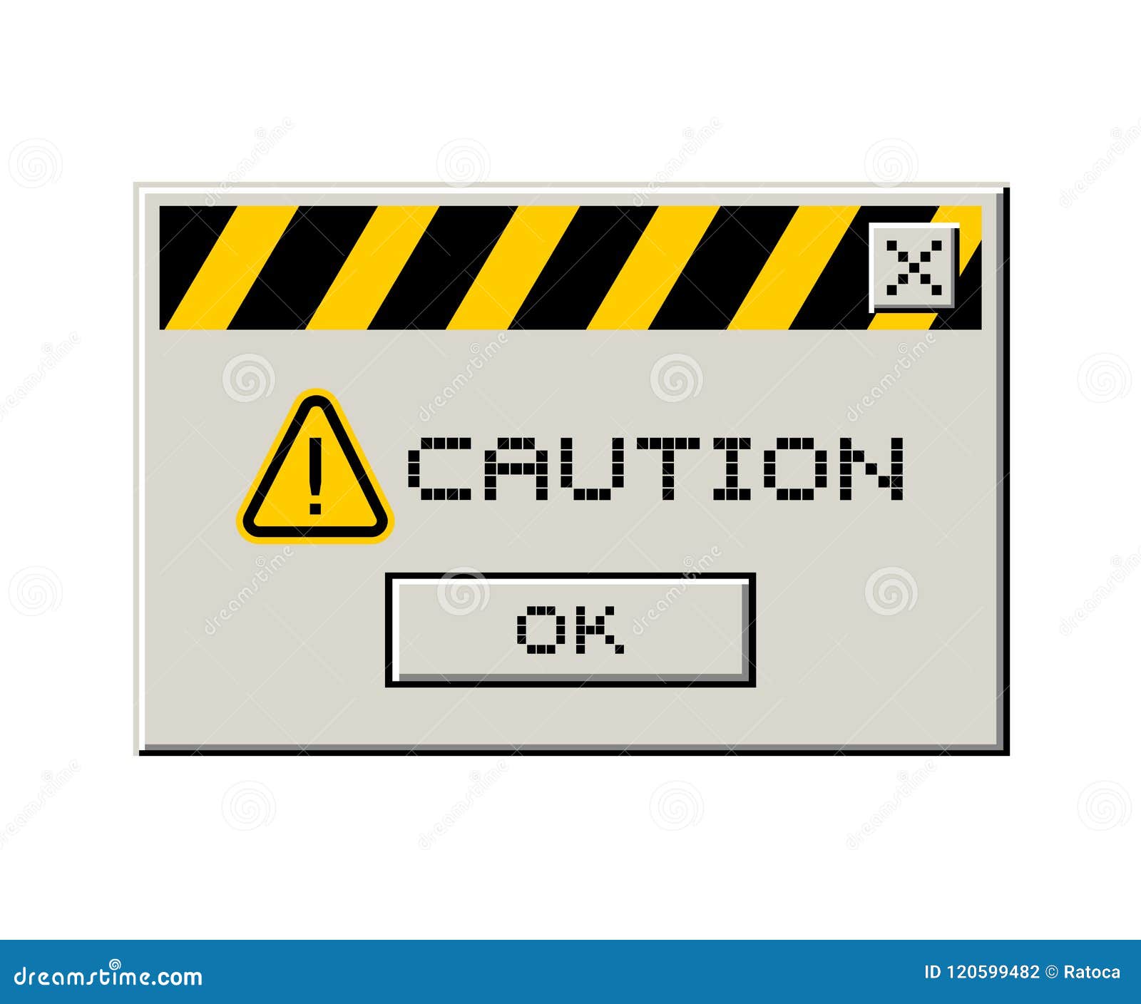 Caution advise design stock vector. Illustration of safety - 120599482