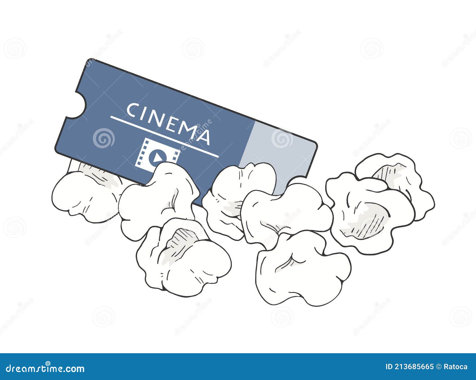 Creative Design of Cinema Popcorn Illustration Stock Vector ...