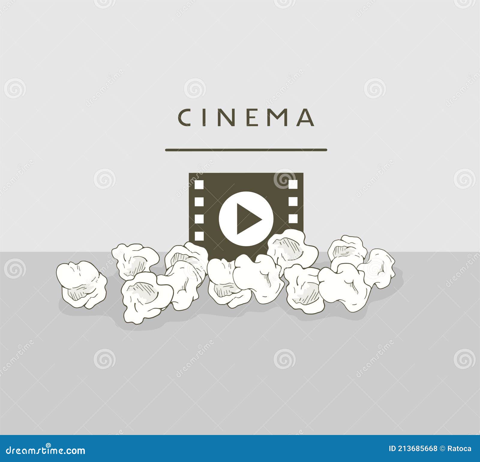 Creative Design of Cinema Popcorn Illustration Stock Vector ...