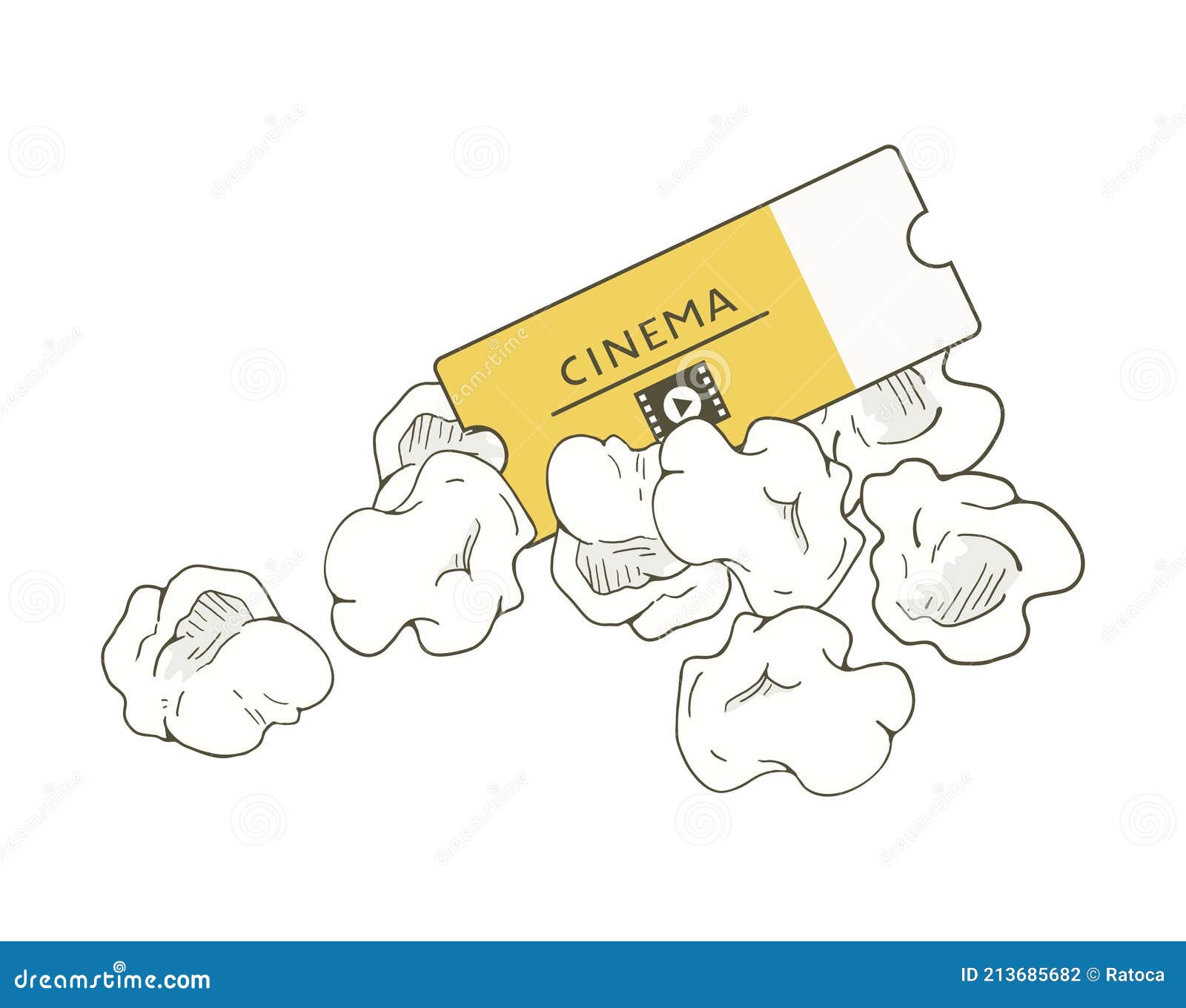 Creative Design of Cinema Popcorn Illustration Stock Vector ...