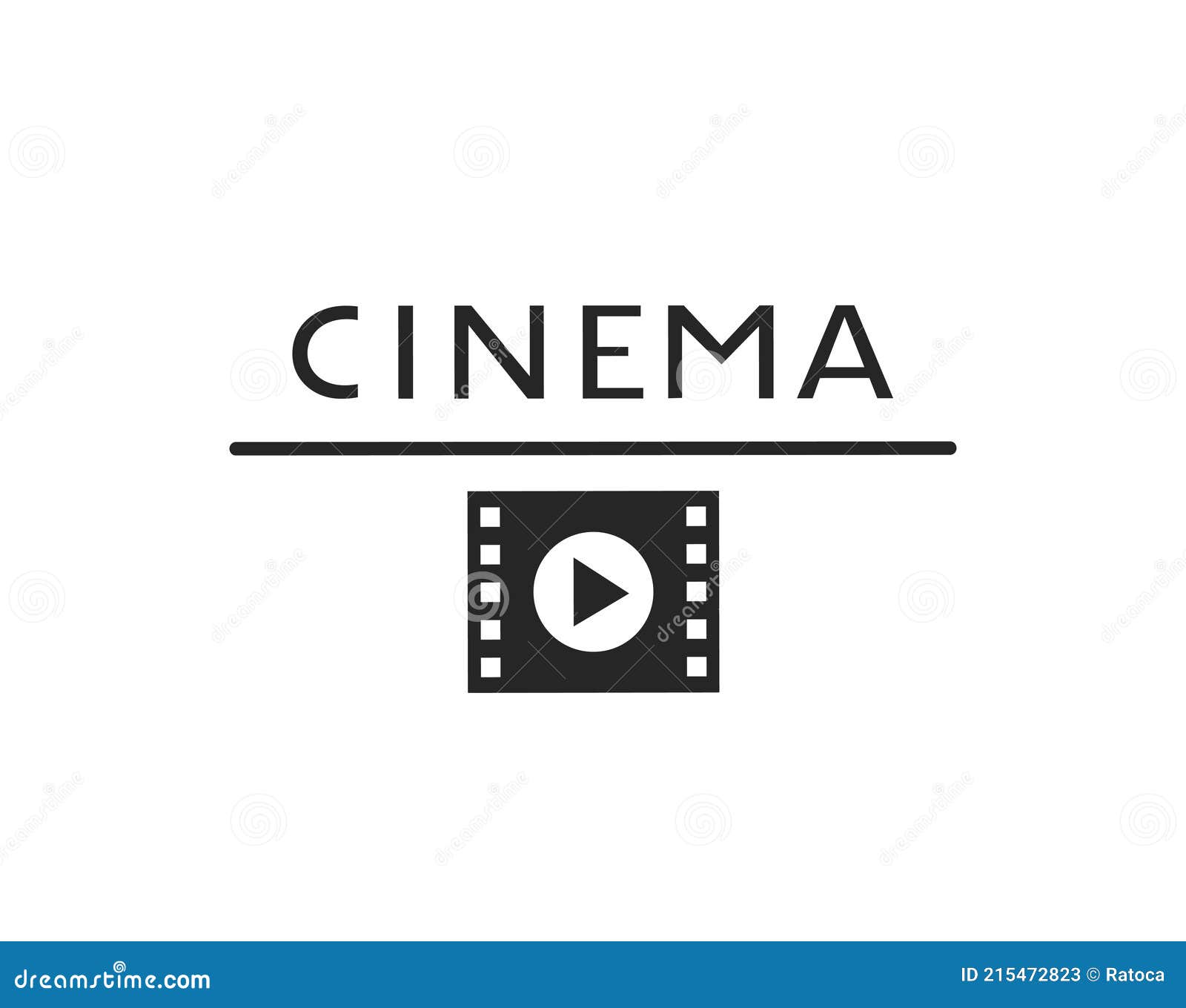 Creative Design of Cinema Symbol Stock Vector - Illustration of theater ...