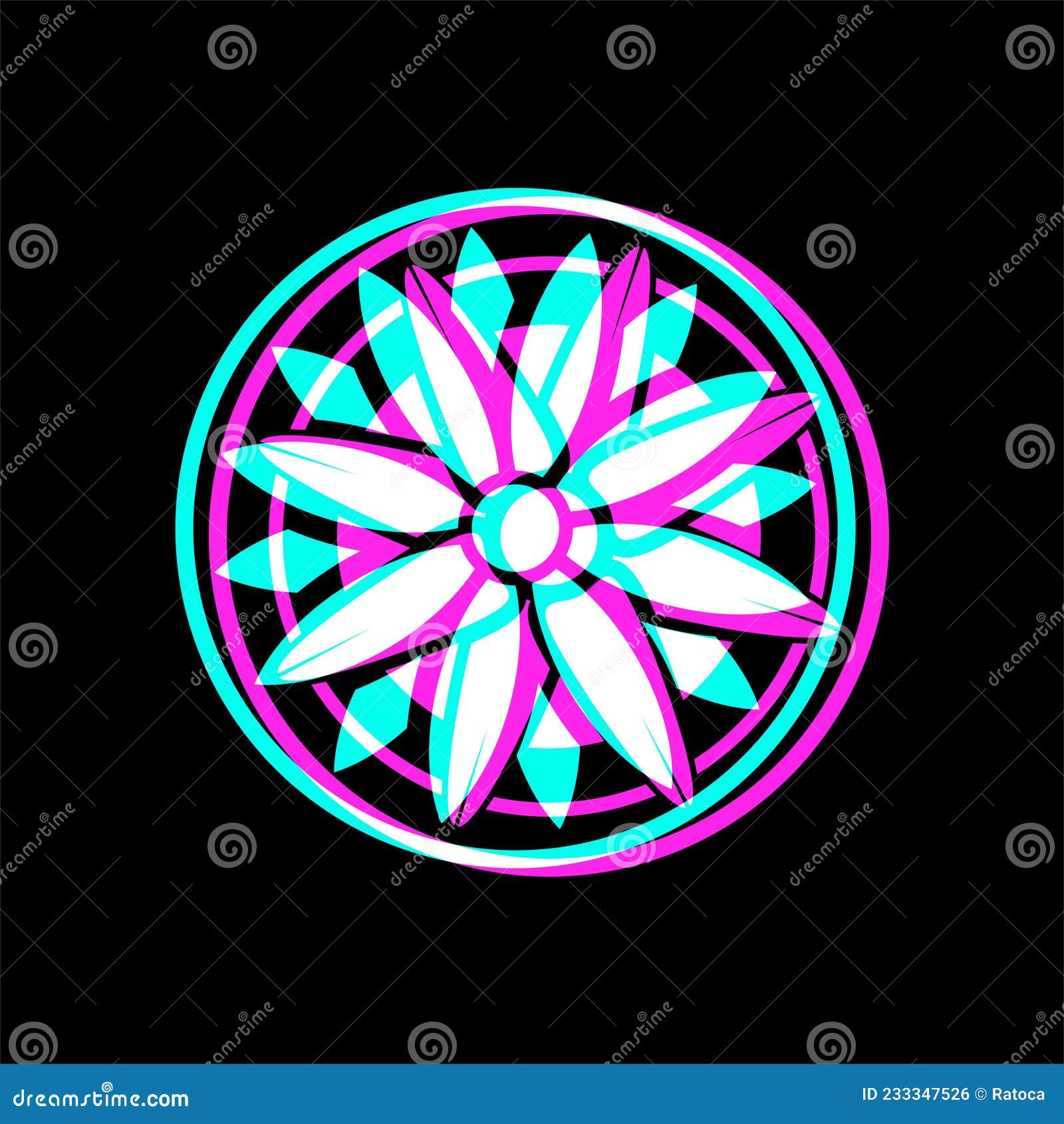 Creative Design of Circle Visual Effect Stock Vector - Illustration of ...