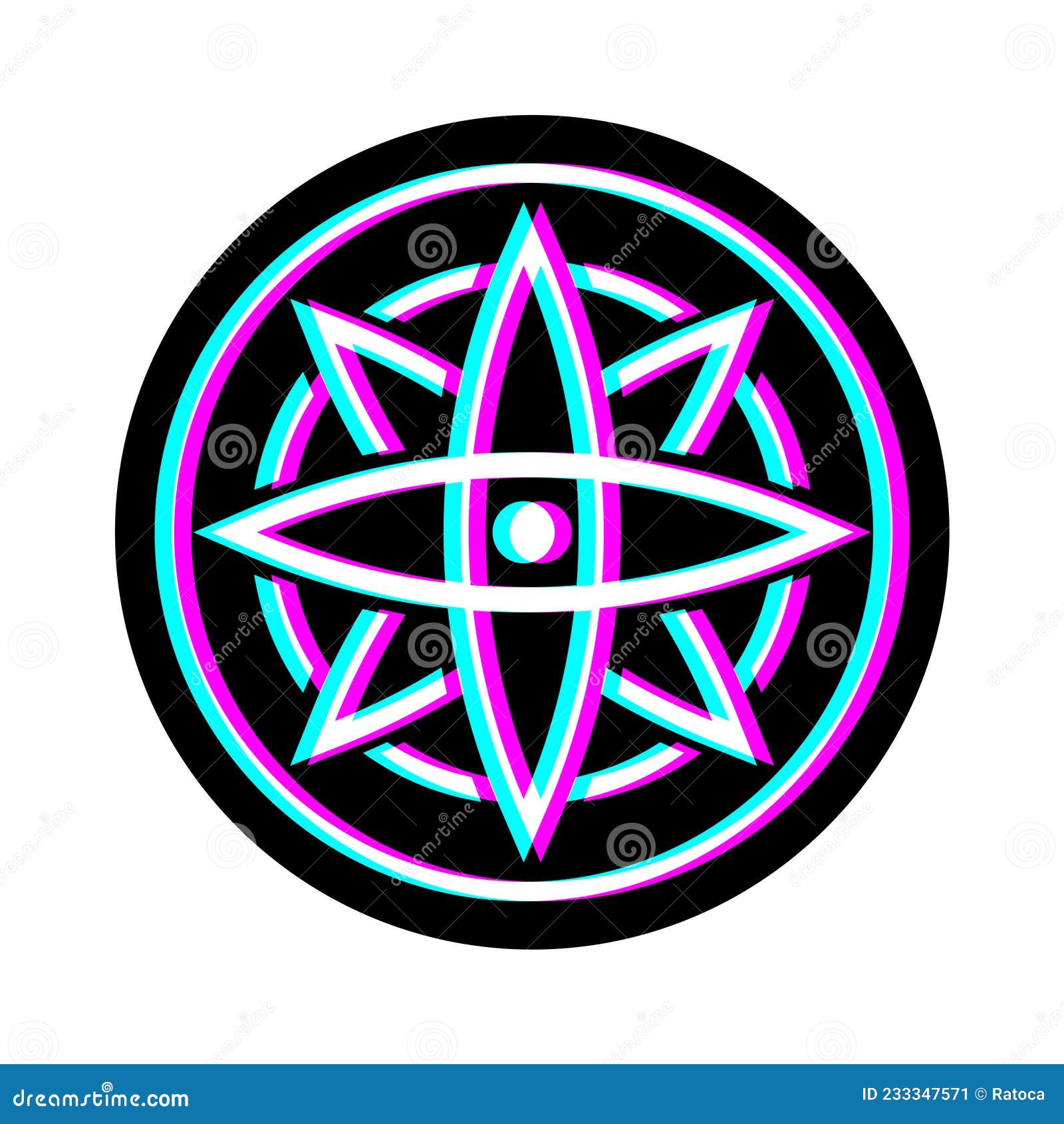 Creative Design of Circle Visual Effect Stock Vector - Illustration of ...