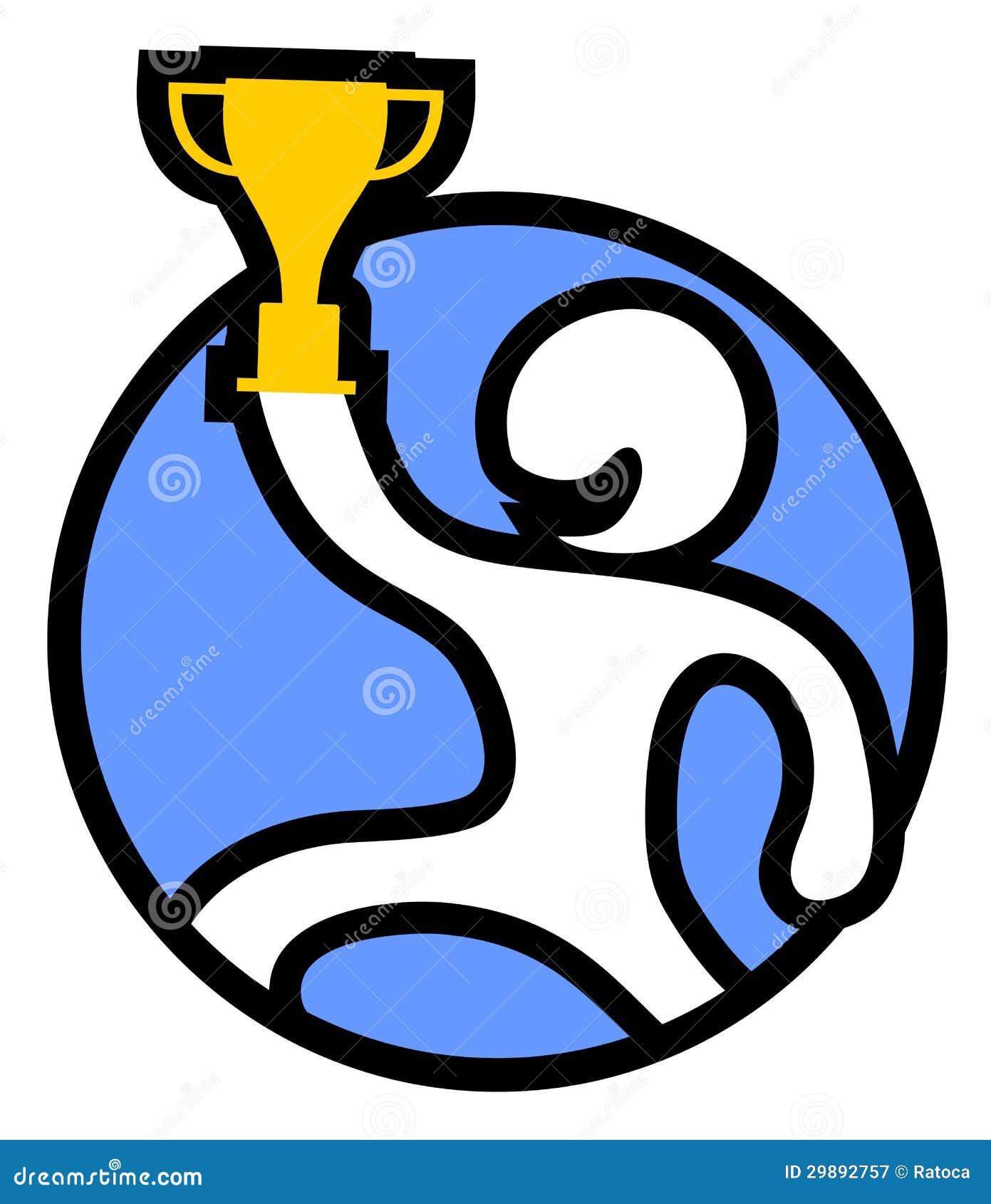 Circle winner stock vector. Illustration of happiness - 29892757