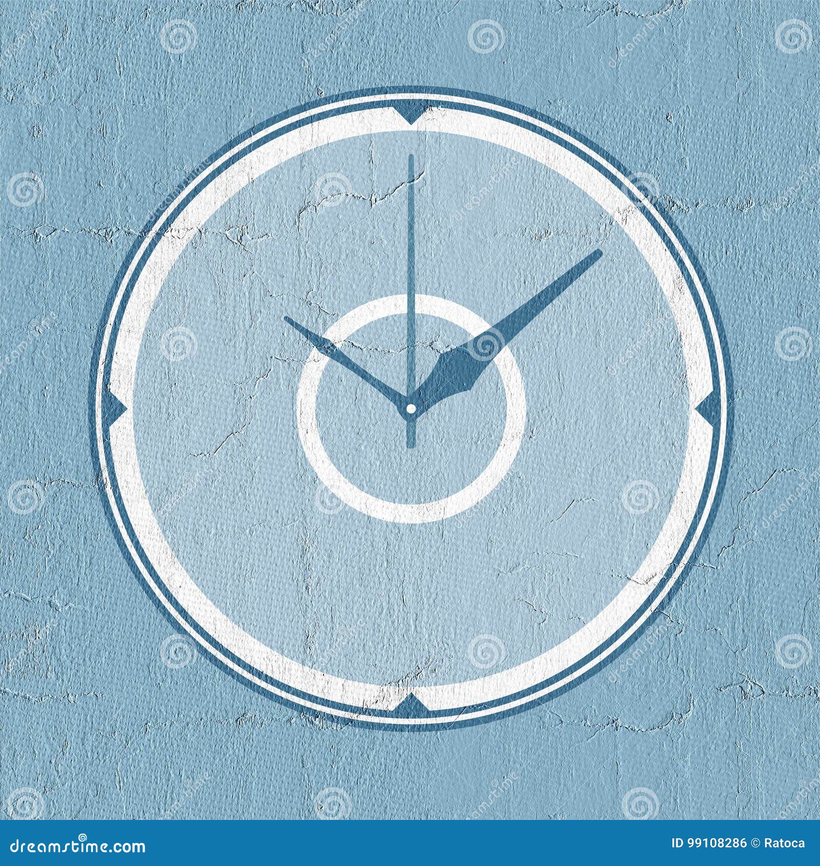 Clock time stock illustration. Illustration of icon, imaginative - 99108286