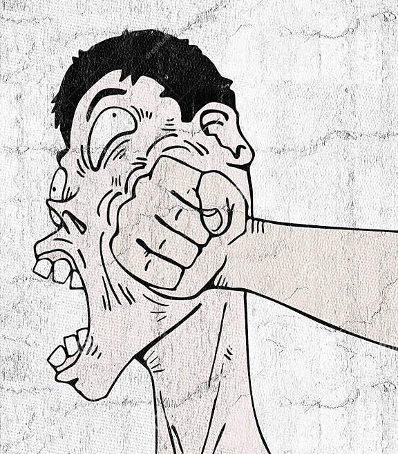 Comic punch stock illustration. Illustration of style - 115938850