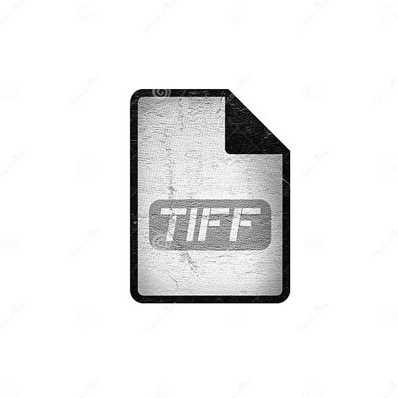 Computer tiff file icon stock illustration. Illustration of flat ...