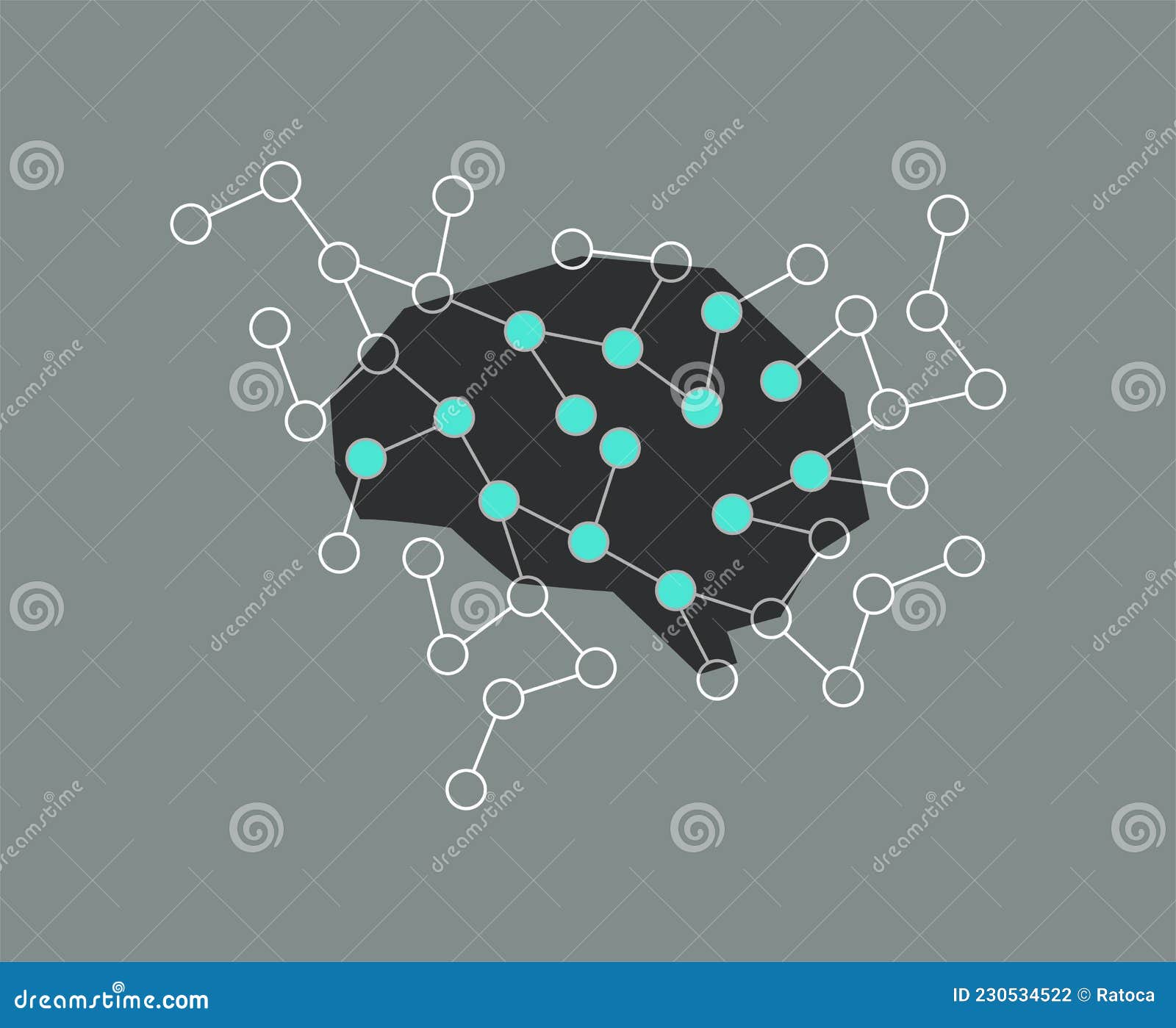 Creative Design of Conceptual Brain Symbol Stock Vector - Illustration ...