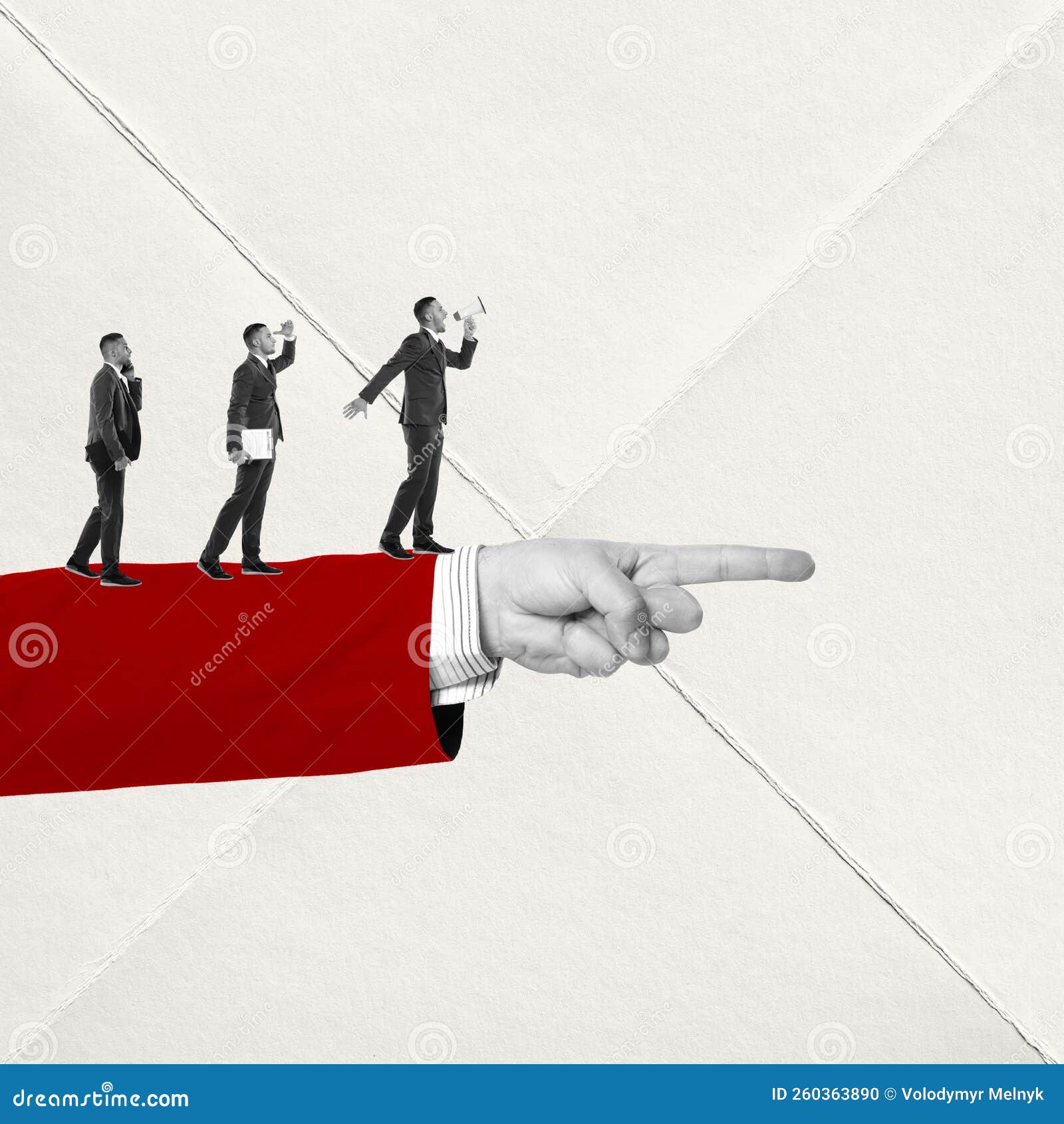 Creative Design. Conceptual Image. Young Men, Businessman Moving ...