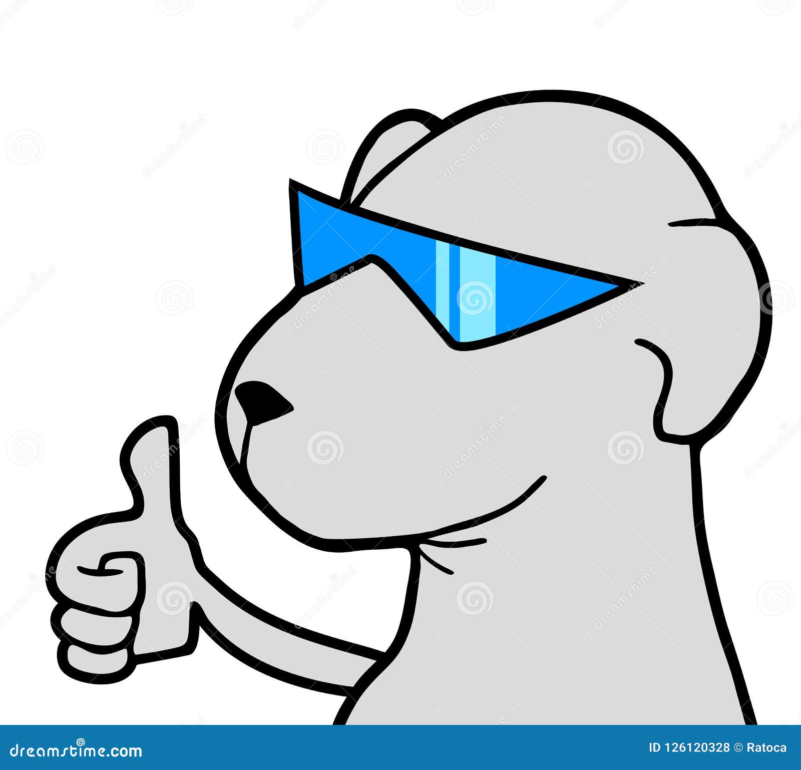 Cool face illustration stock vector. Illustration of glasses - 126120328