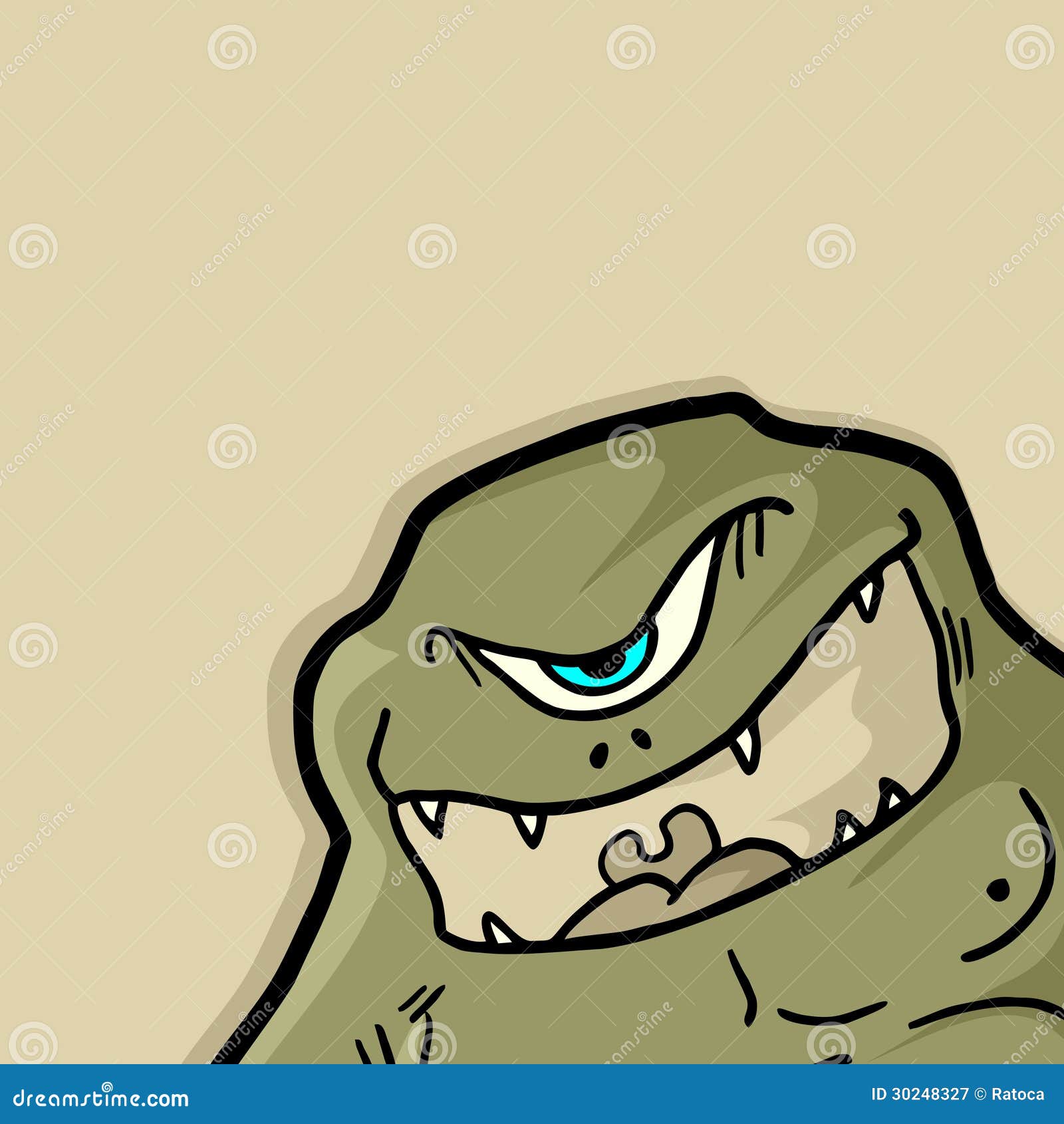 Corner Monster Cartoon Vector | CartoonDealer.com #30248327