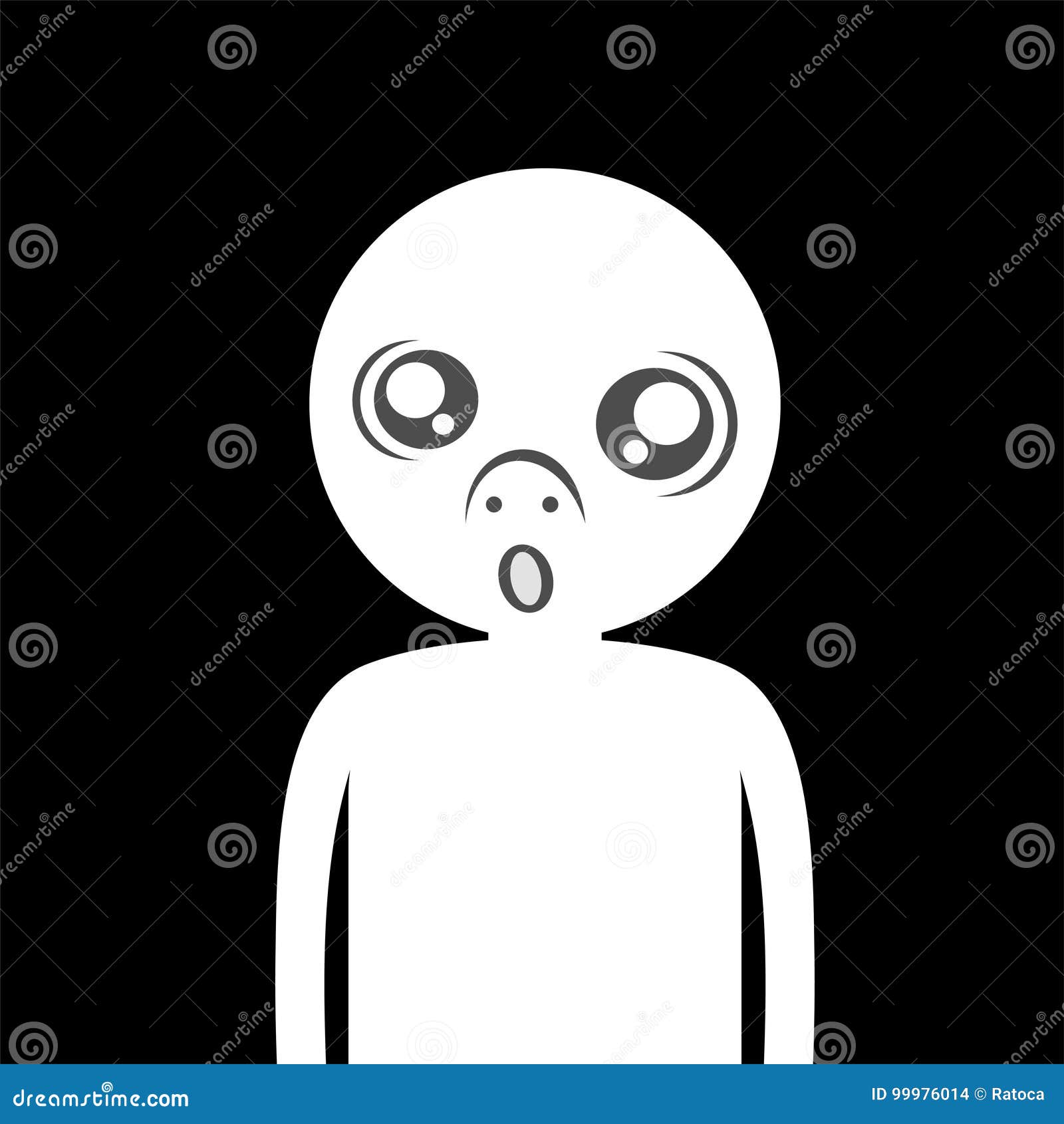 Curious expression stock vector. Illustration of symbol - 99976014