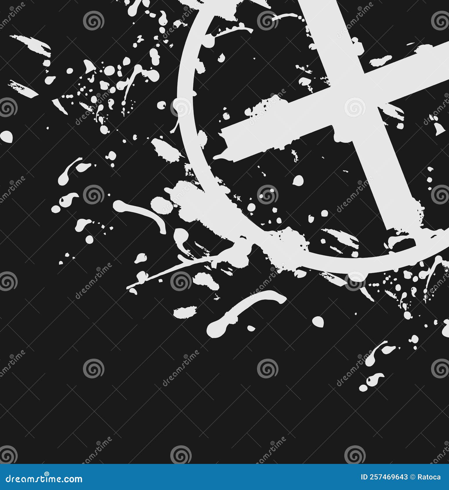 Dark cross stock vector. Illustration of background - 257469643