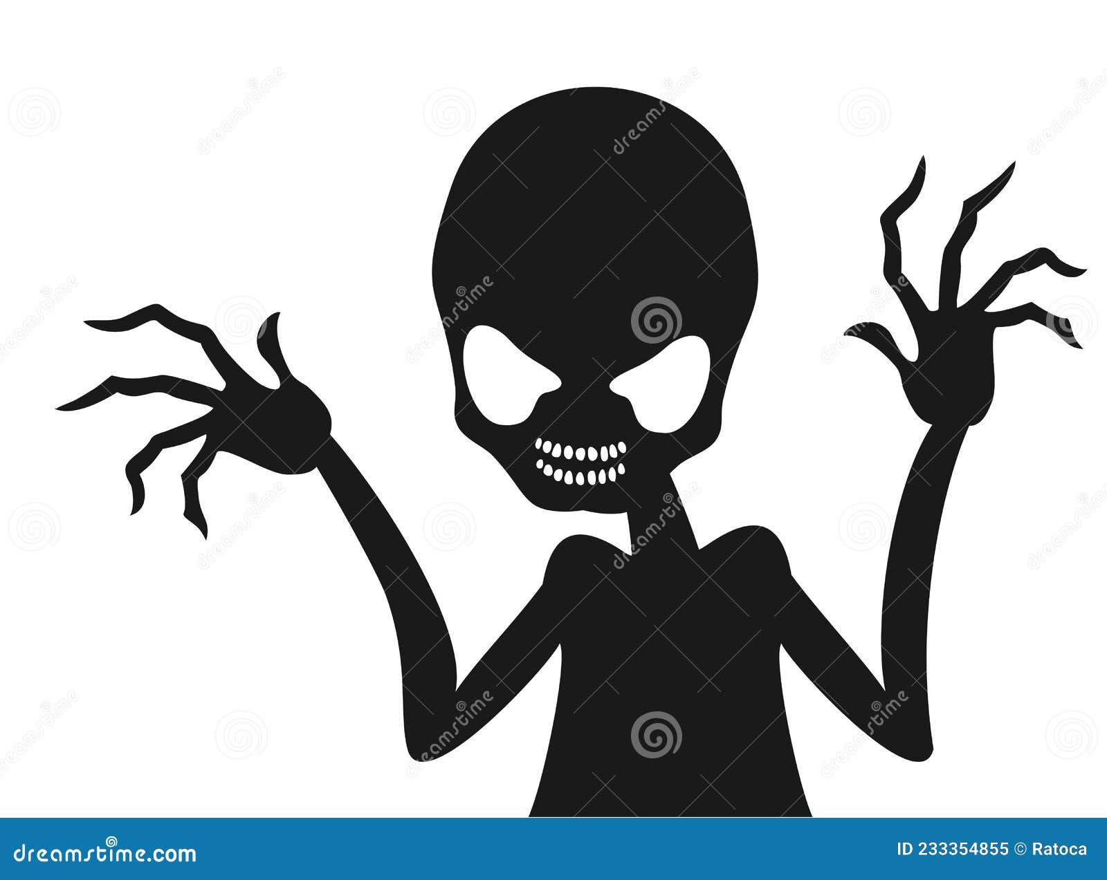 Creative Design of Dark Monster Stock Vector - Illustration of spirit ...