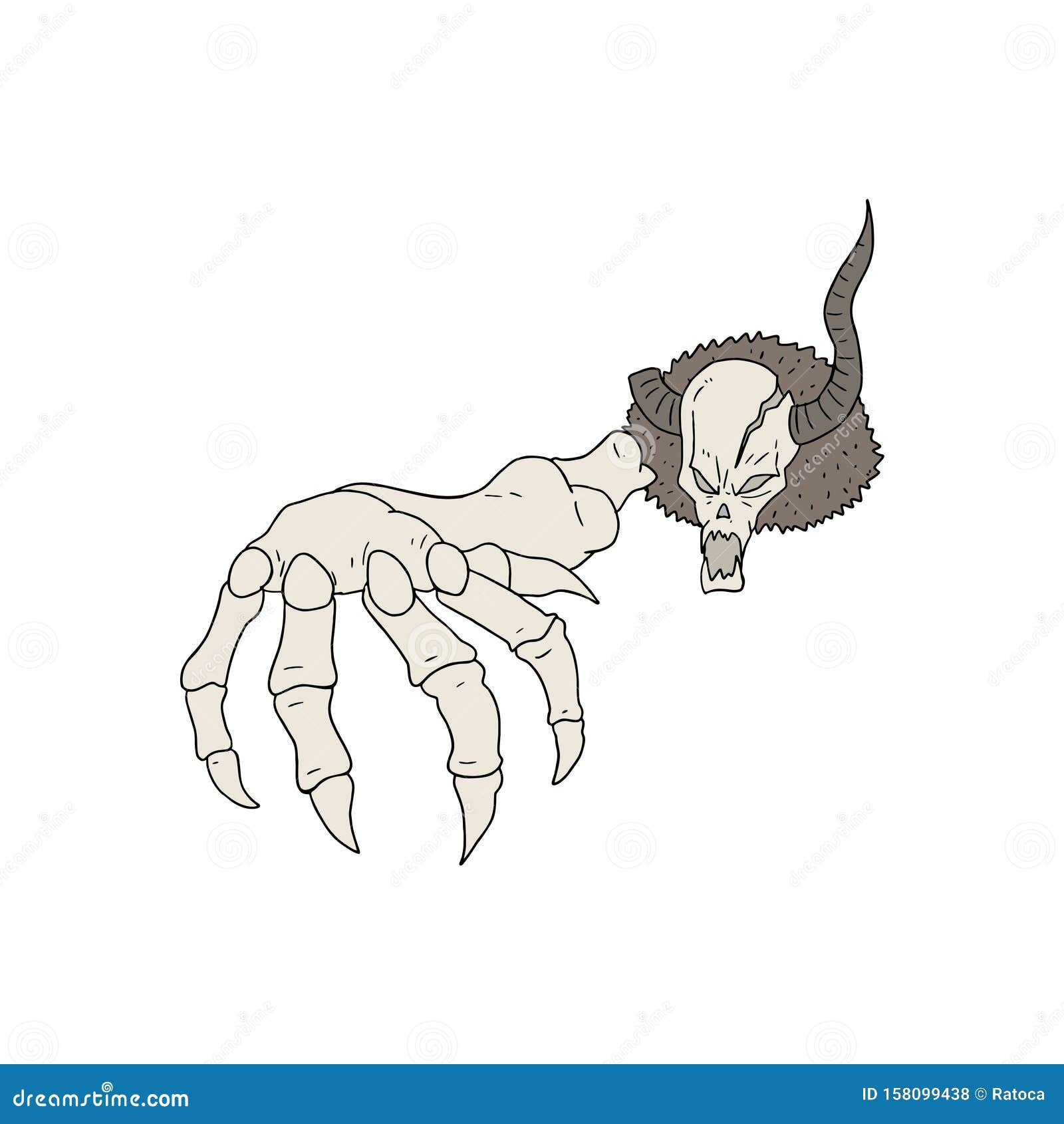 Fear skull draw stock vector. Illustration of skull - 158099438