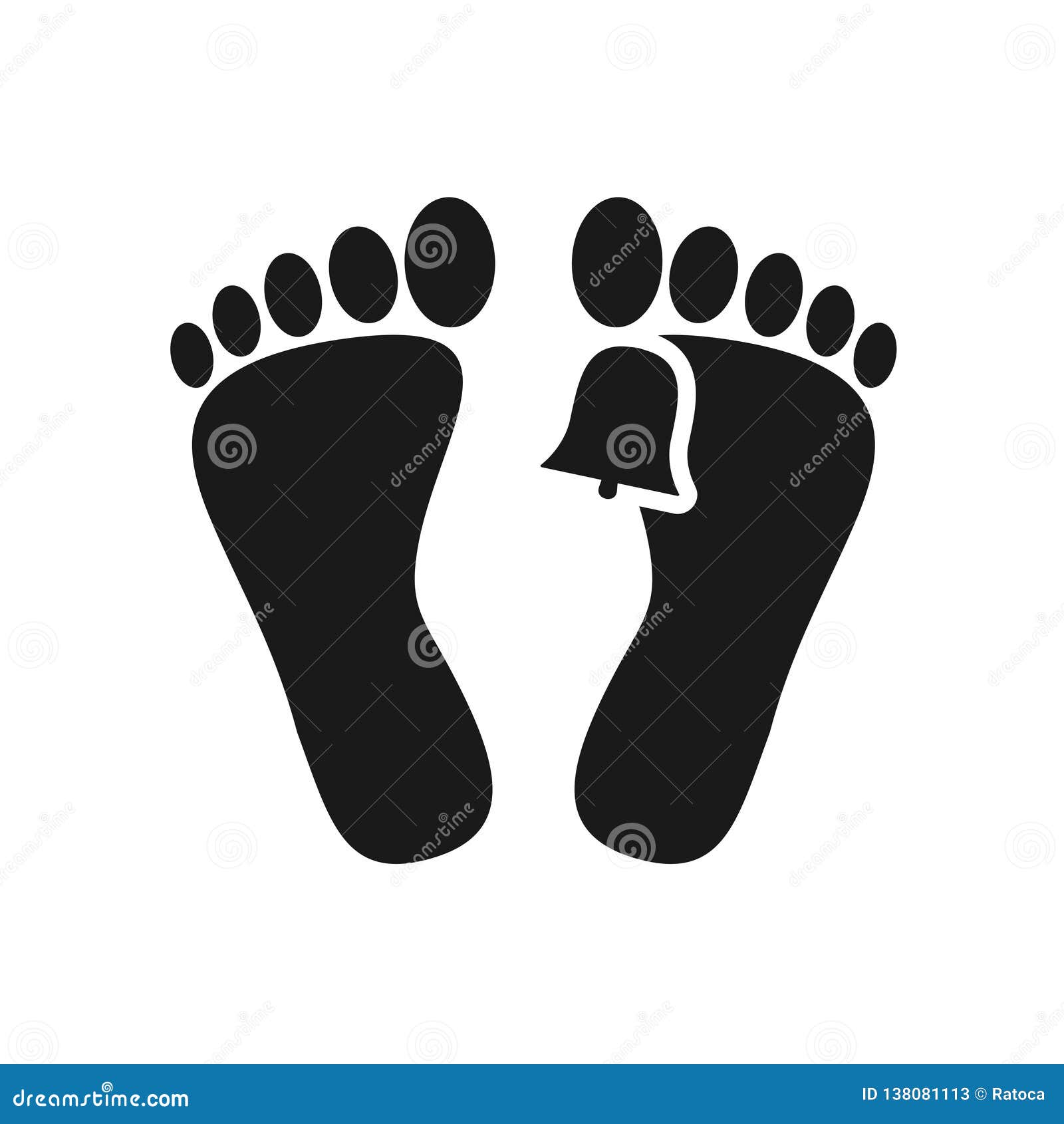 Dead man foot icon stock vector. Illustration of person - 138081113