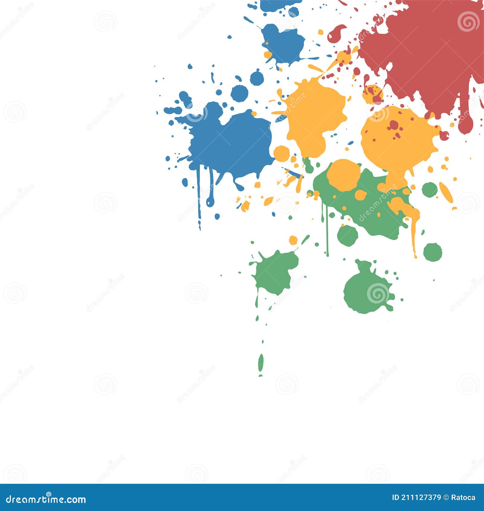 Creative Design of Decorative Color Splash Background Stock Vector ...