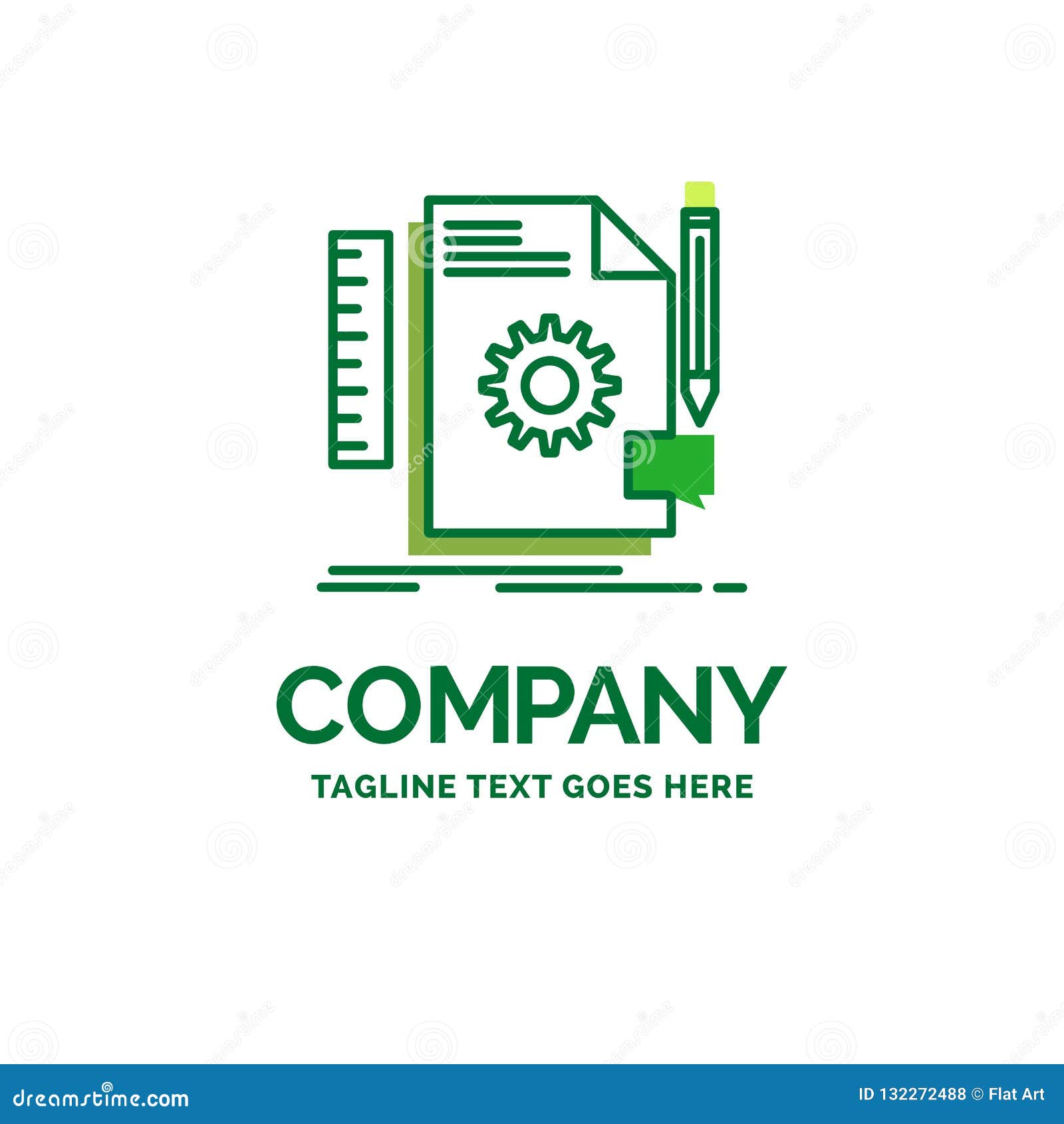 Creative, Design, Develop, Feedback, Support Flat Business Logo Stock ...