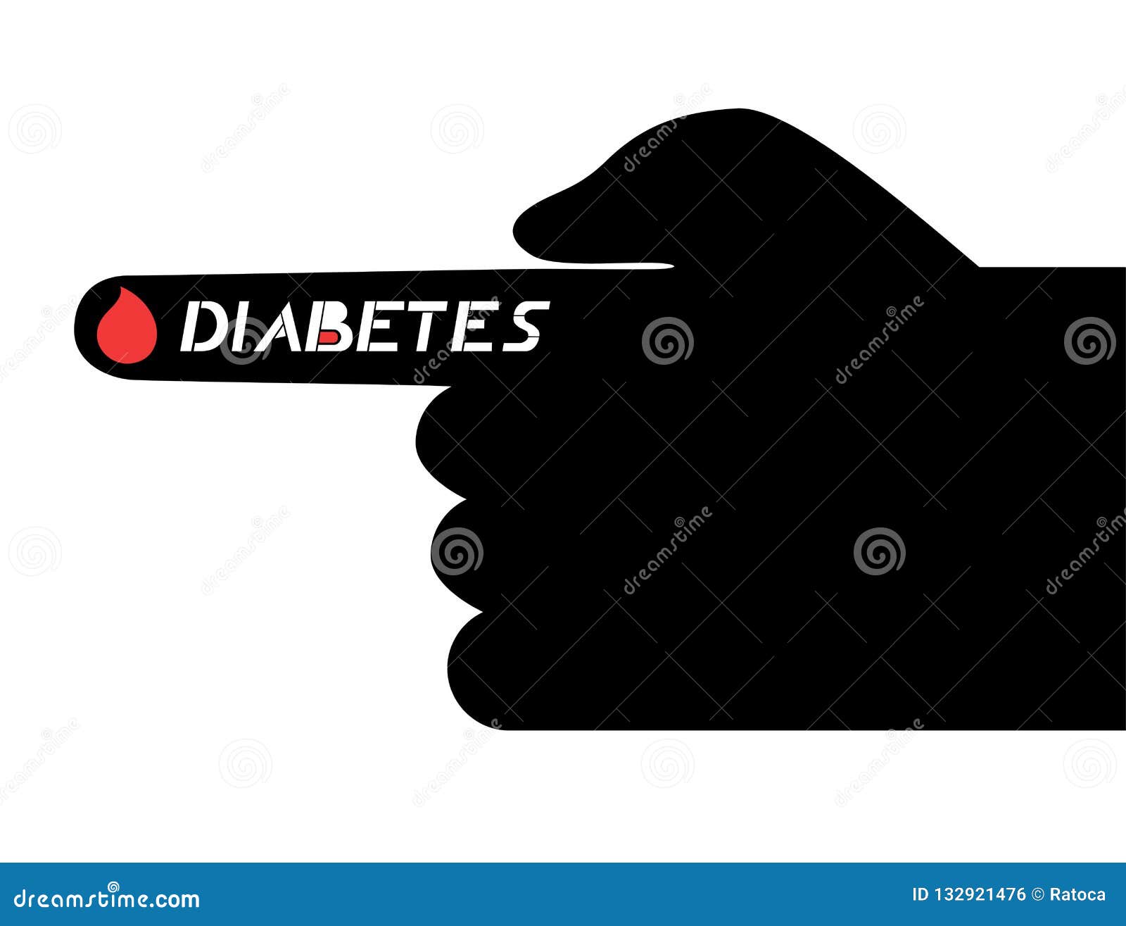 Diabetes symbol stock vector. Illustration of patient - 132921476