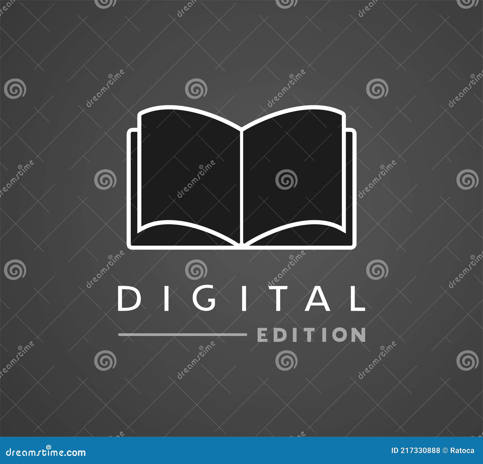 Creative Design of Digital Book Edition Symbol Stock Vector ...