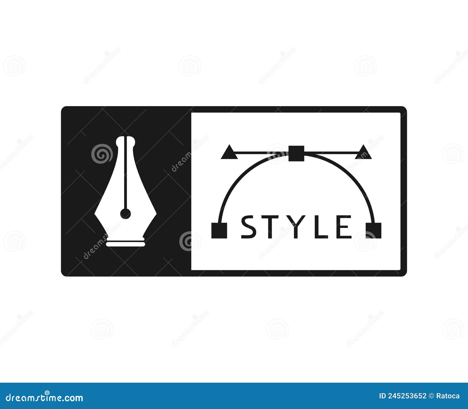 Creative Design of Digital Drawing Tools Symbol Stock Vector ...