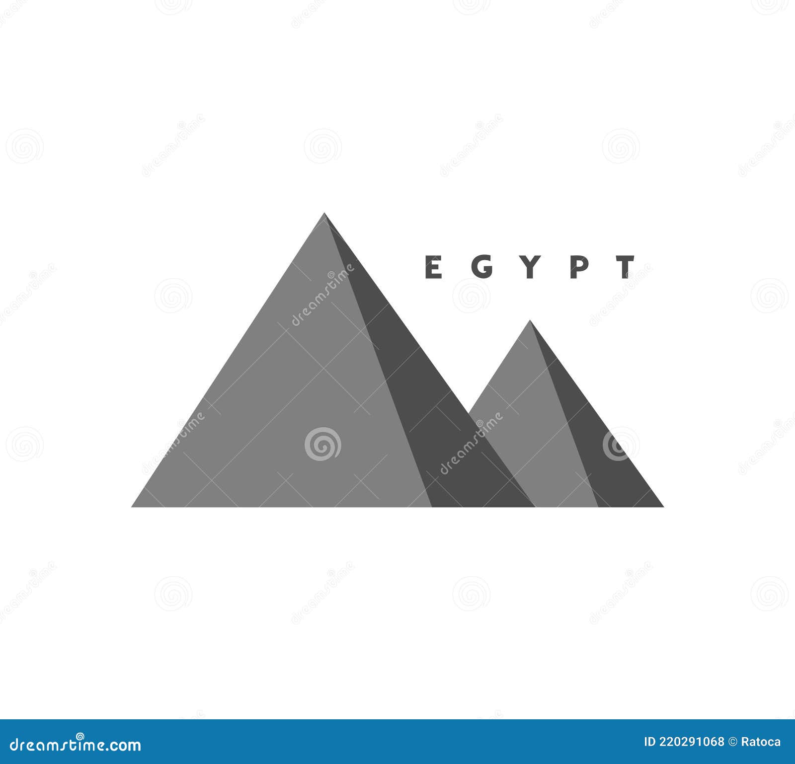 Creative Design of Egyptian Pyramid Illustration Stock Vector ...