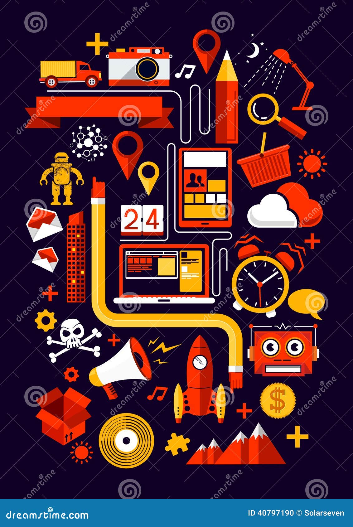 Creative Design Elements stock vector. Illustration of marketing - 40797190