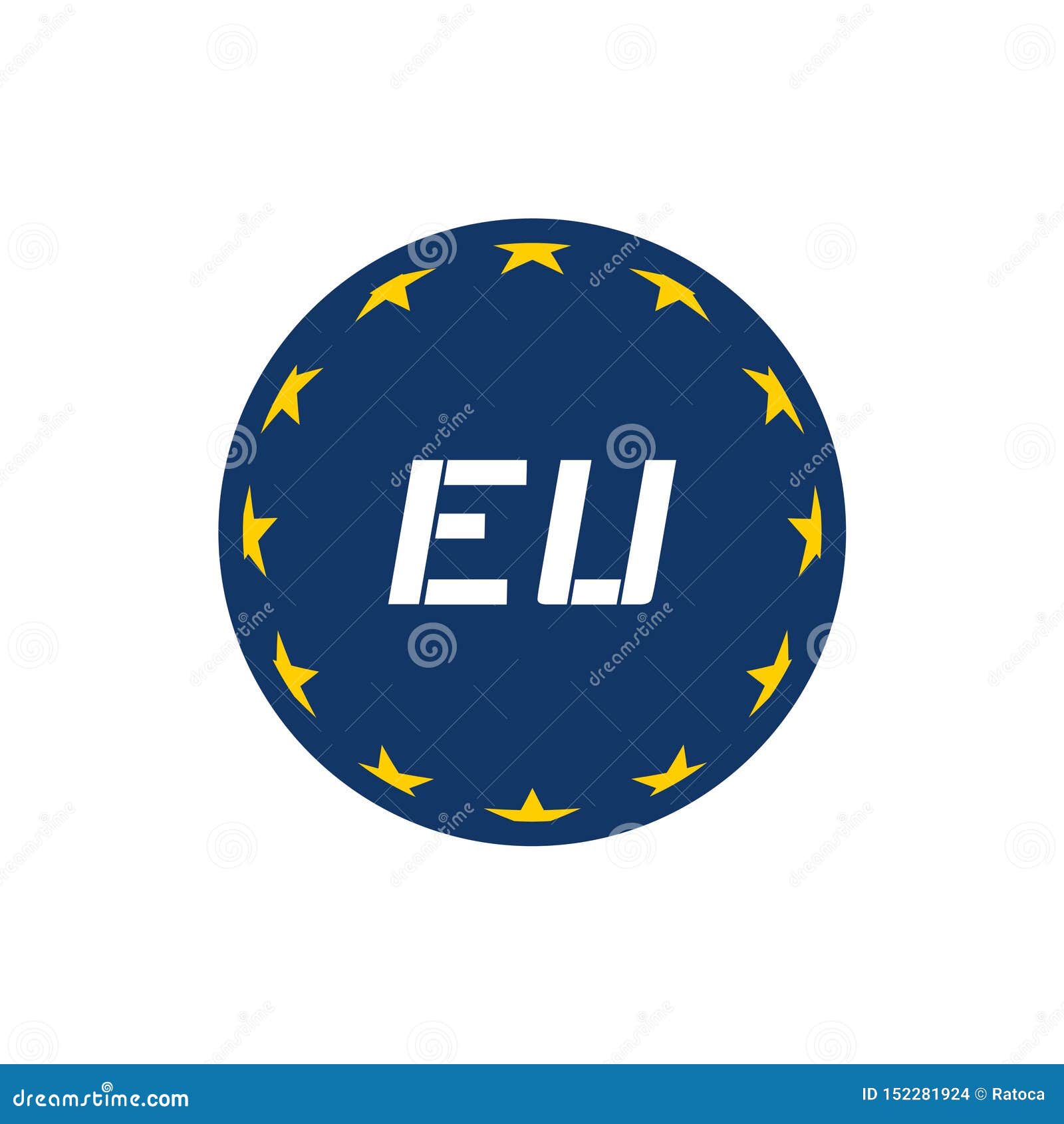 Design of Europe symbol stock vector. Illustration of sign - 152281924