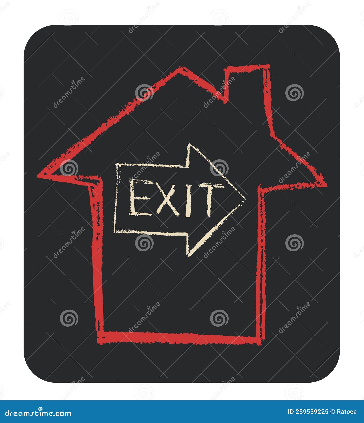 Exit house icon stock vector. Illustration of help, state - 259539225