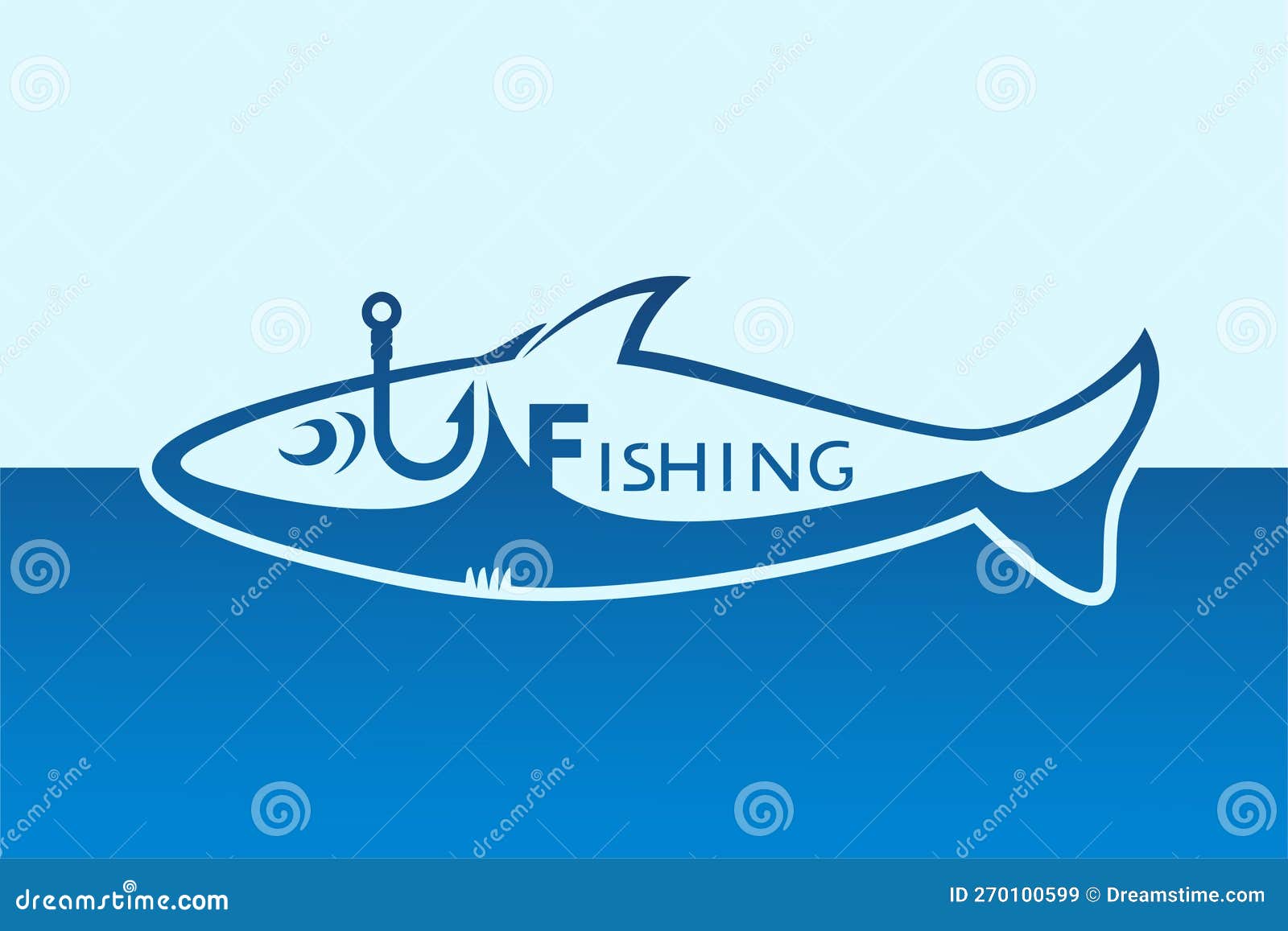 Creative Design of Fishing Symbol Stock Vector - Illustration of ...