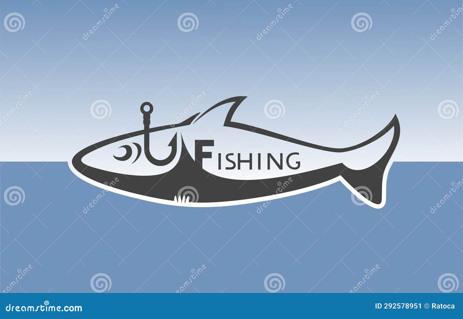 Creative Design of Fishing Symbol Stock Vector - Illustration of marlin ...