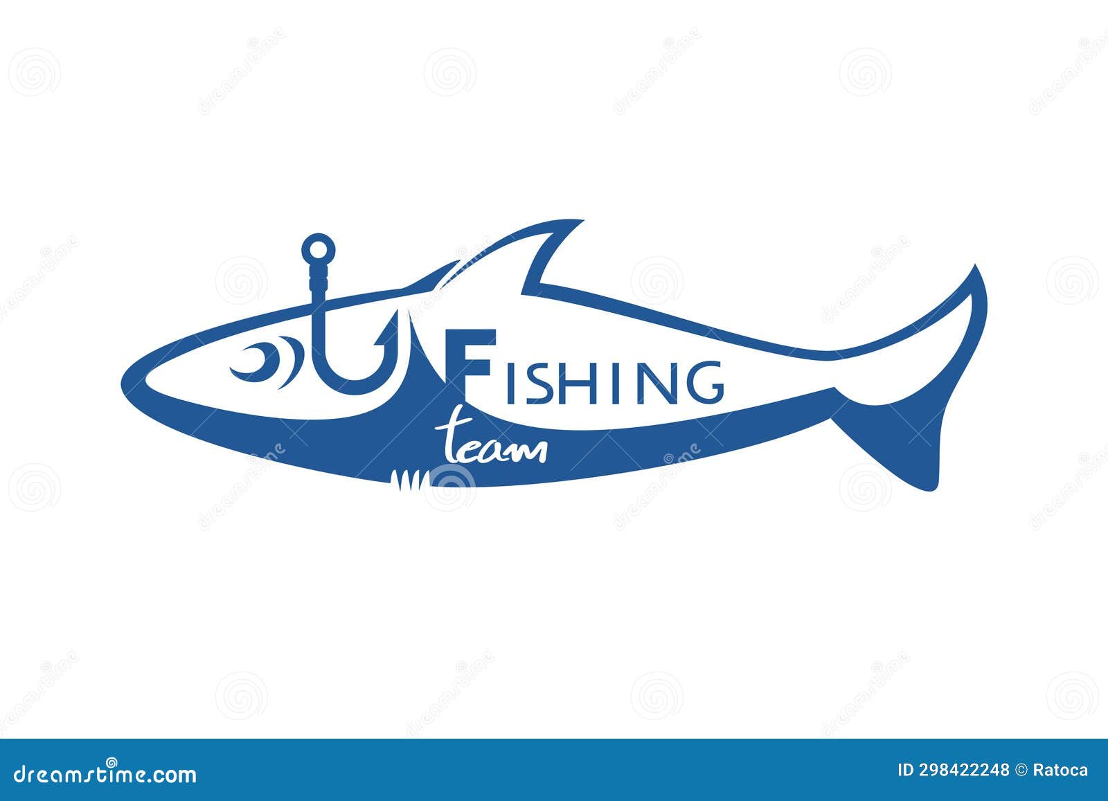 Creative Design of Fishing Symbol Stock Vector - Illustration of river ...