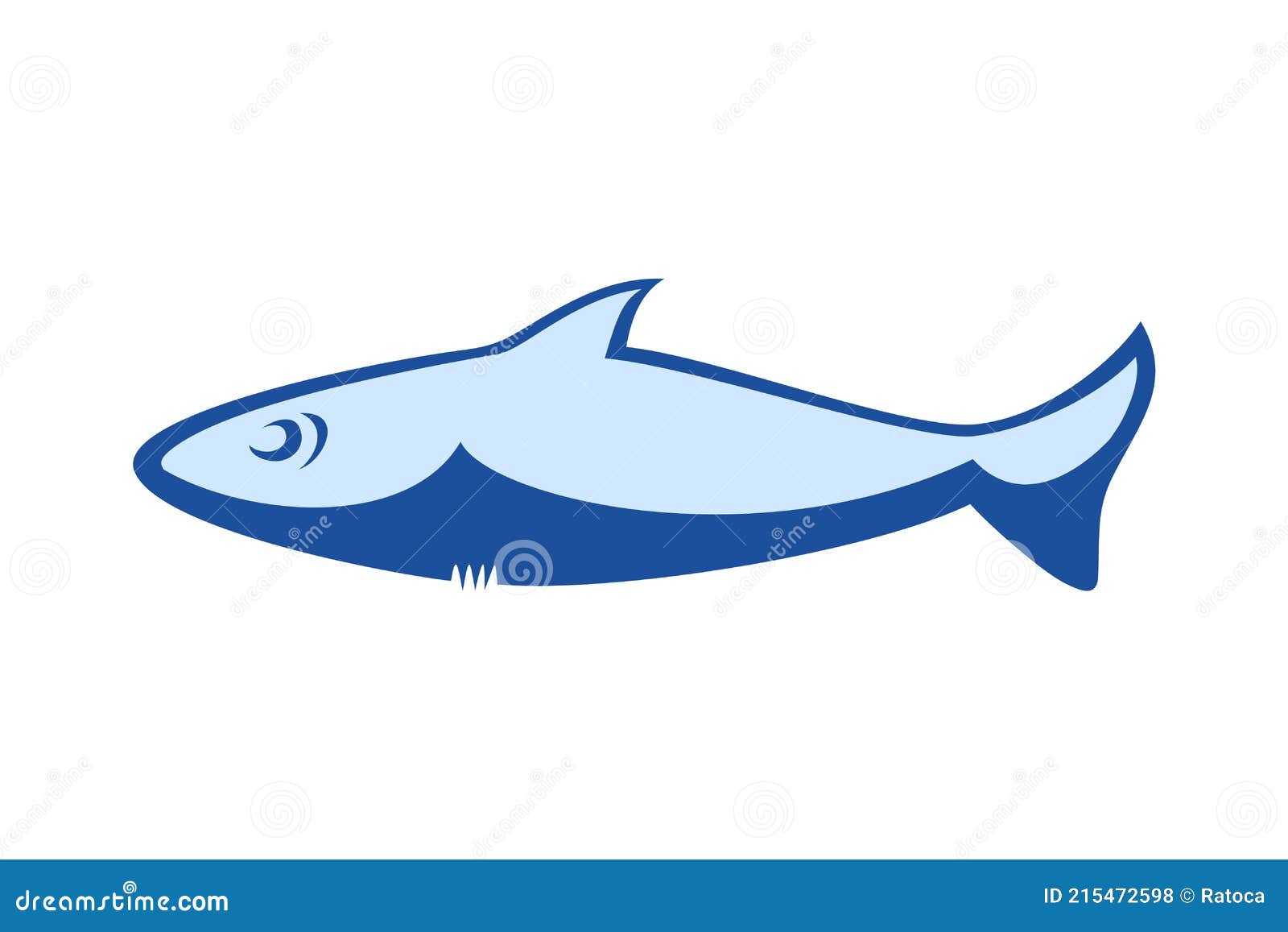 Creative Design of Flat Fish Illustration Stock Vector - Illustration ...