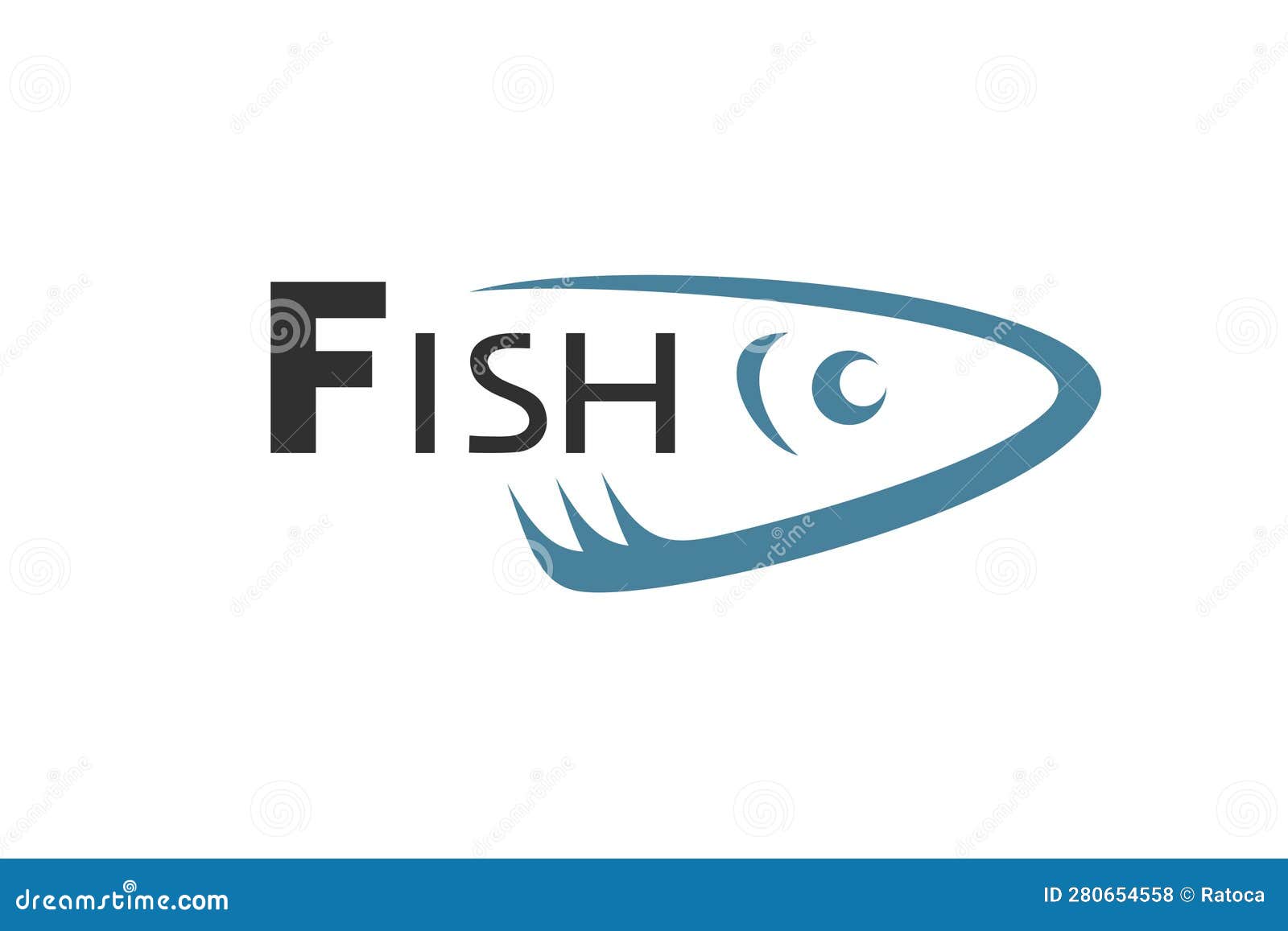 Creative Design of Flat Fish Illustration Stock Vector - Illustration ...