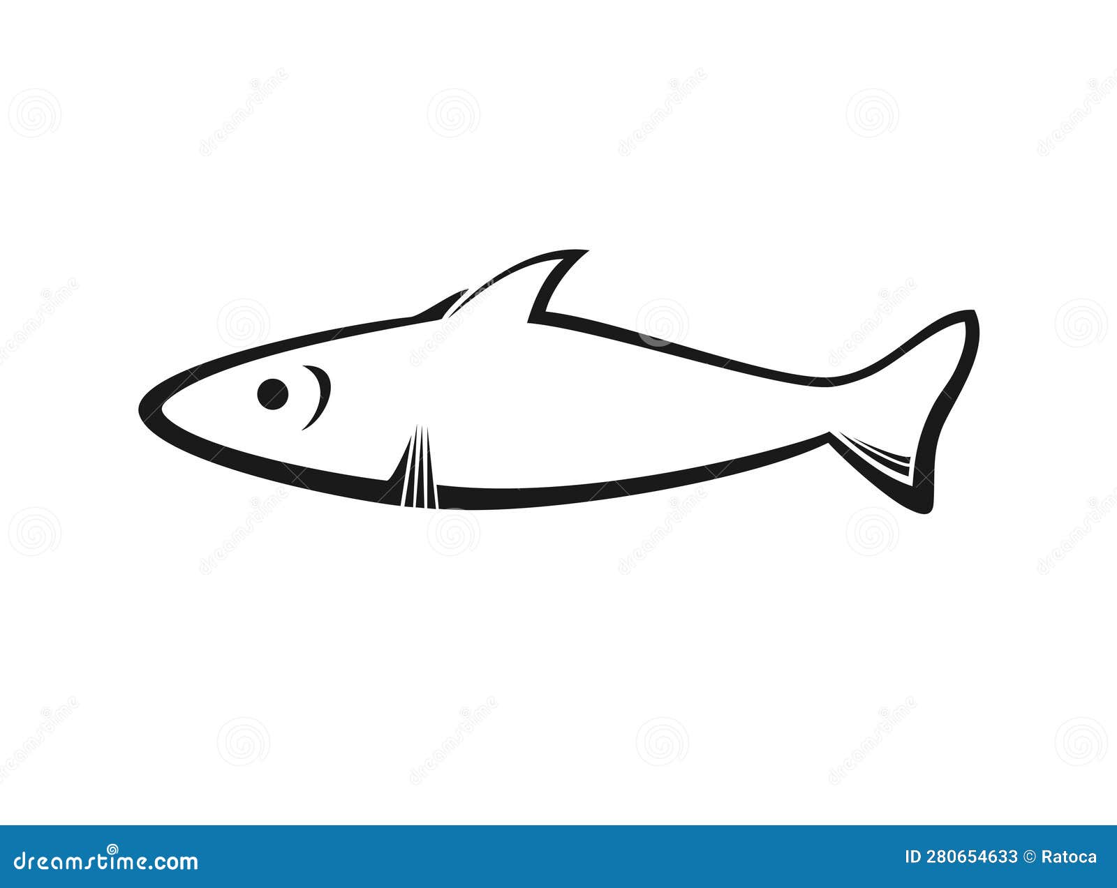 Creative Design of Flat Fish Illustration Stock Vector - Illustration ...